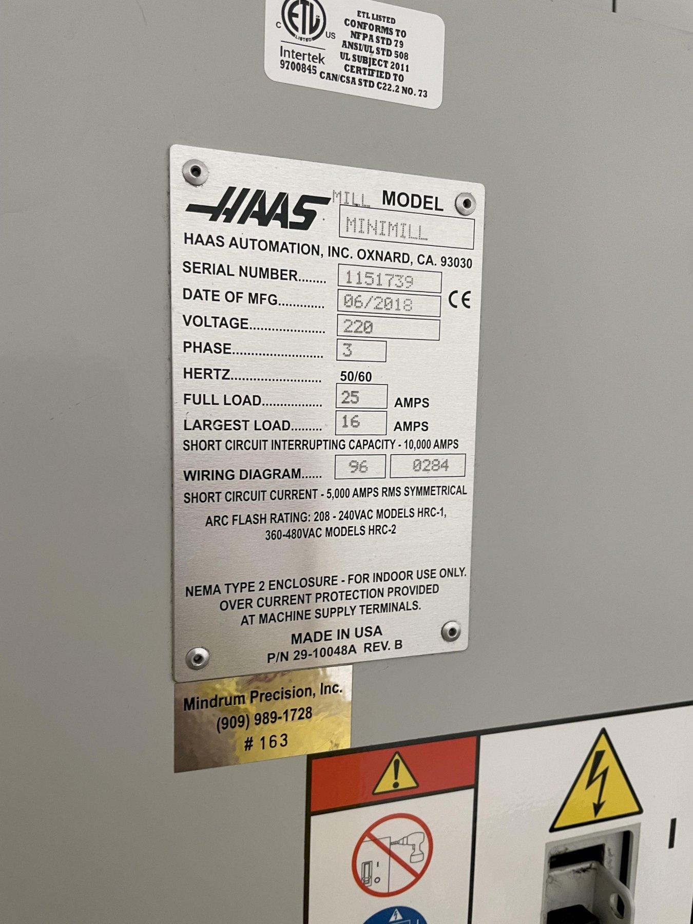 Haas Mini Mill CNC Vertical Machining Center 2018 P Coolant Nozzle ...