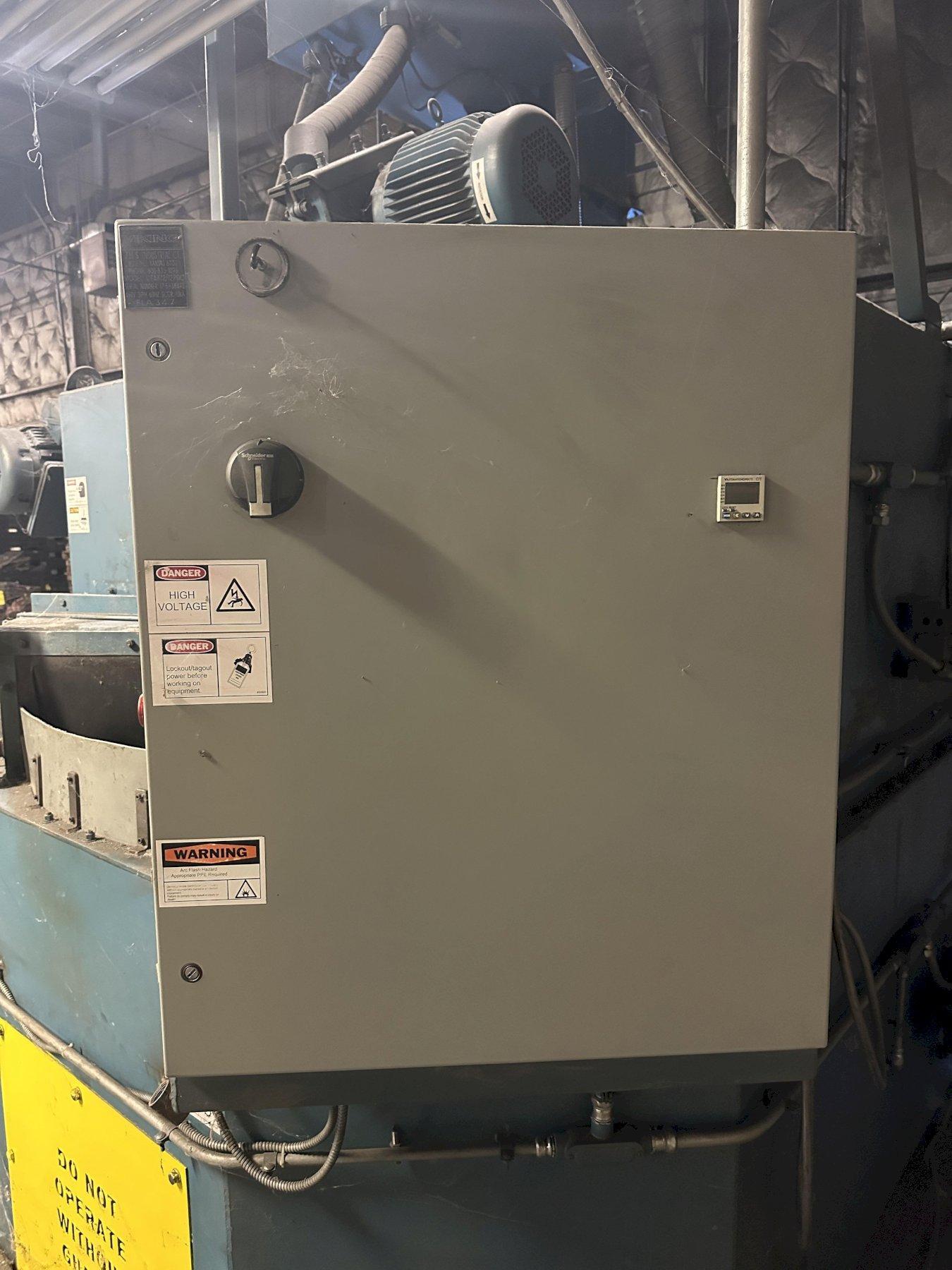 48″ TABLE VIKING MODEL #4812CT CONTINUOUS SHOT BLAST PARTS CLEANING ...