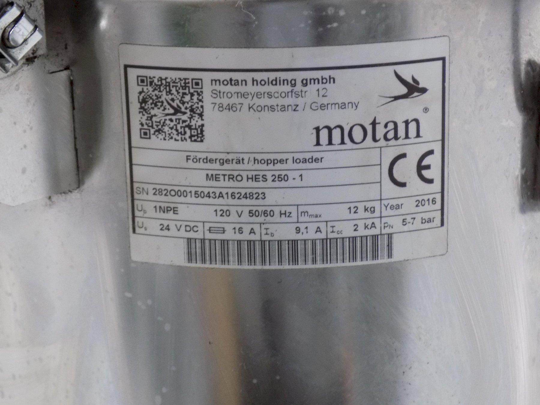 Motan Used Metro HES 10 Loader, 120V, Yr. 2016 | Zag Equipment Sales