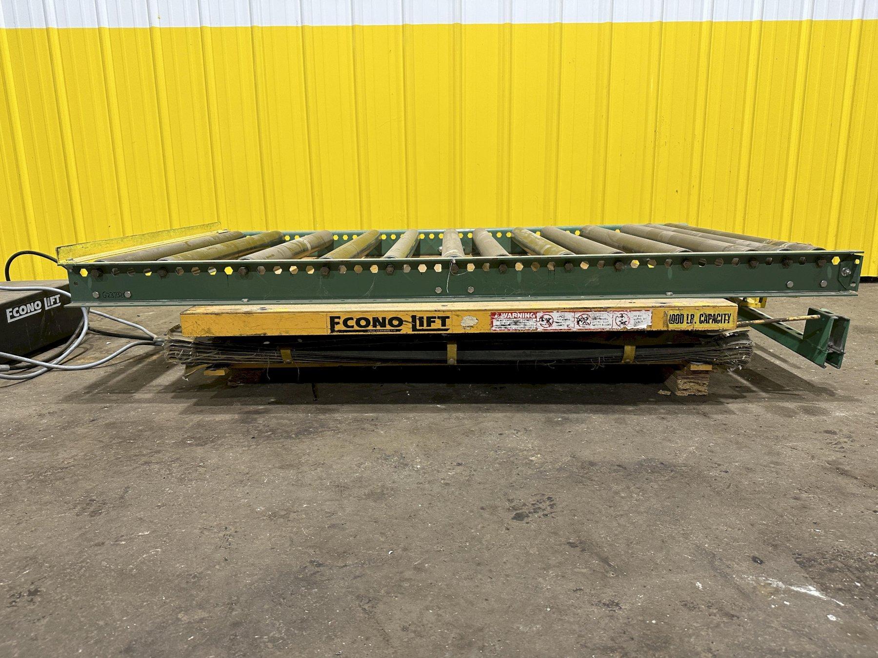 61″ x 39″ 4000 LB ECONO LIFT ROLLER SURFACE LIFT TABLE: STOCK #20920