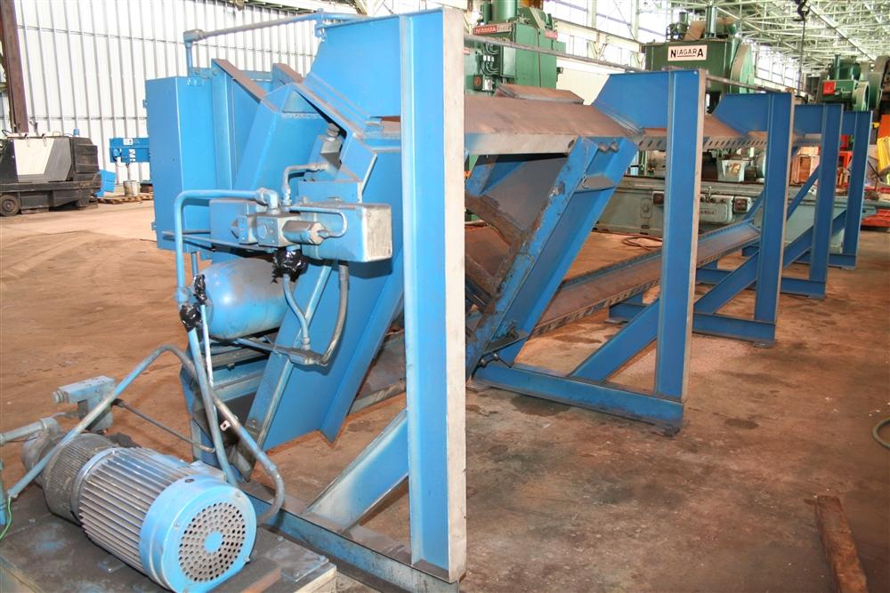 150 TON x 20′ DAKE HYDRAULIC HORIZONTAL WHEEL PRESS: STOCK #10949