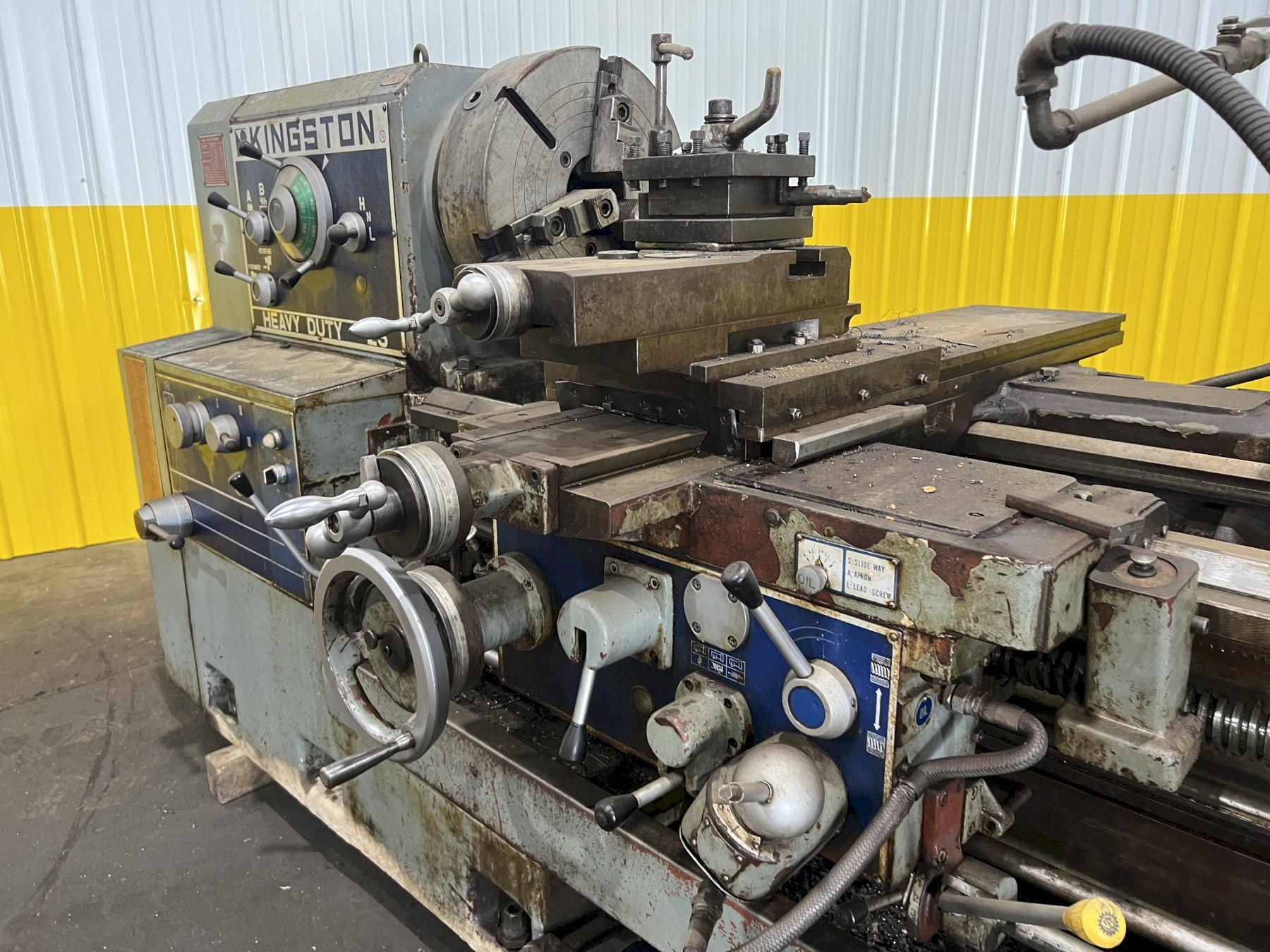 25″ X 96″ KINGSTON MODEL #HR3000 HEAVY DUTY ENGINE LATHE: STOCK #18947