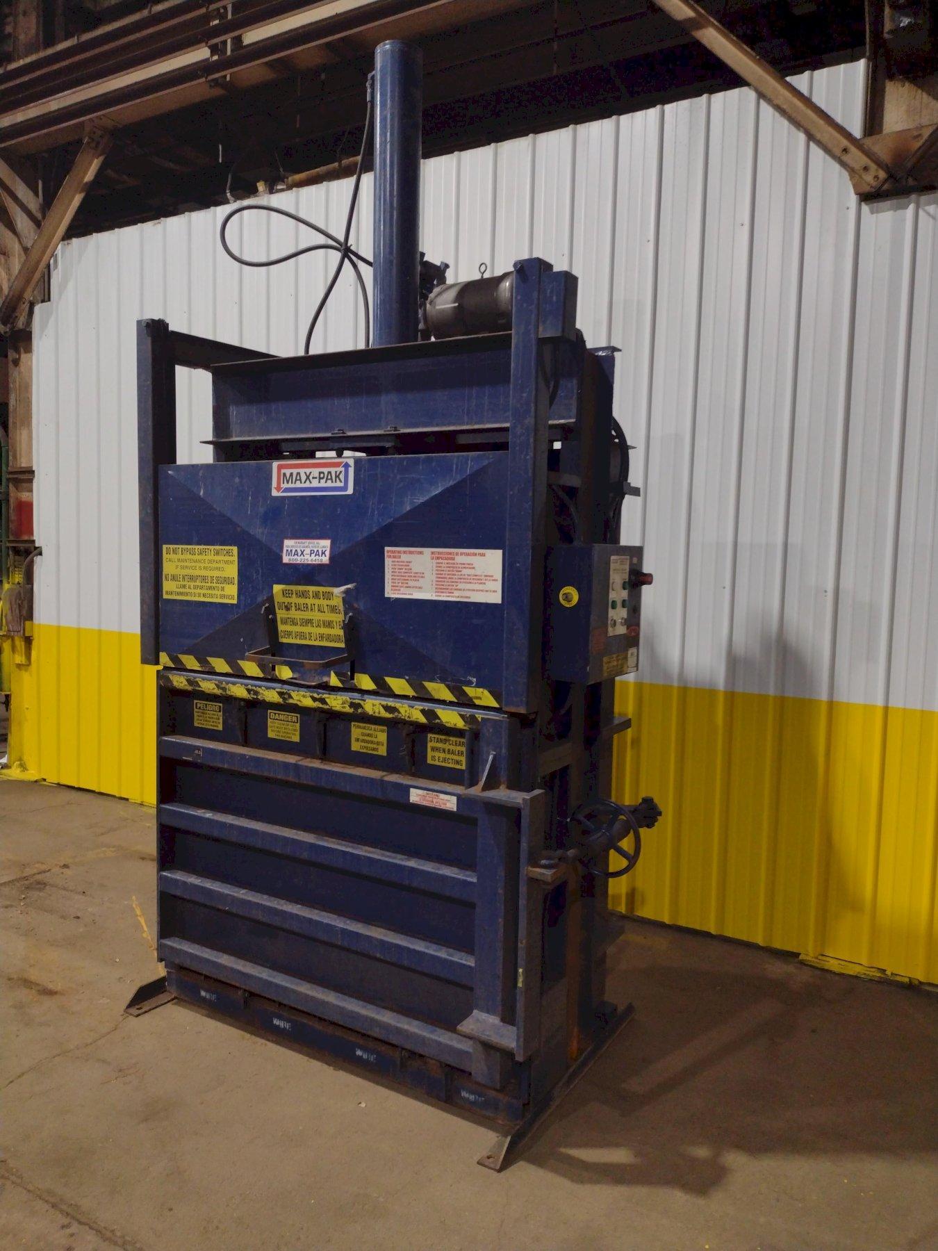 MAX-PAK MP60HD INDUSTRIAL BALER:STOCK#18085