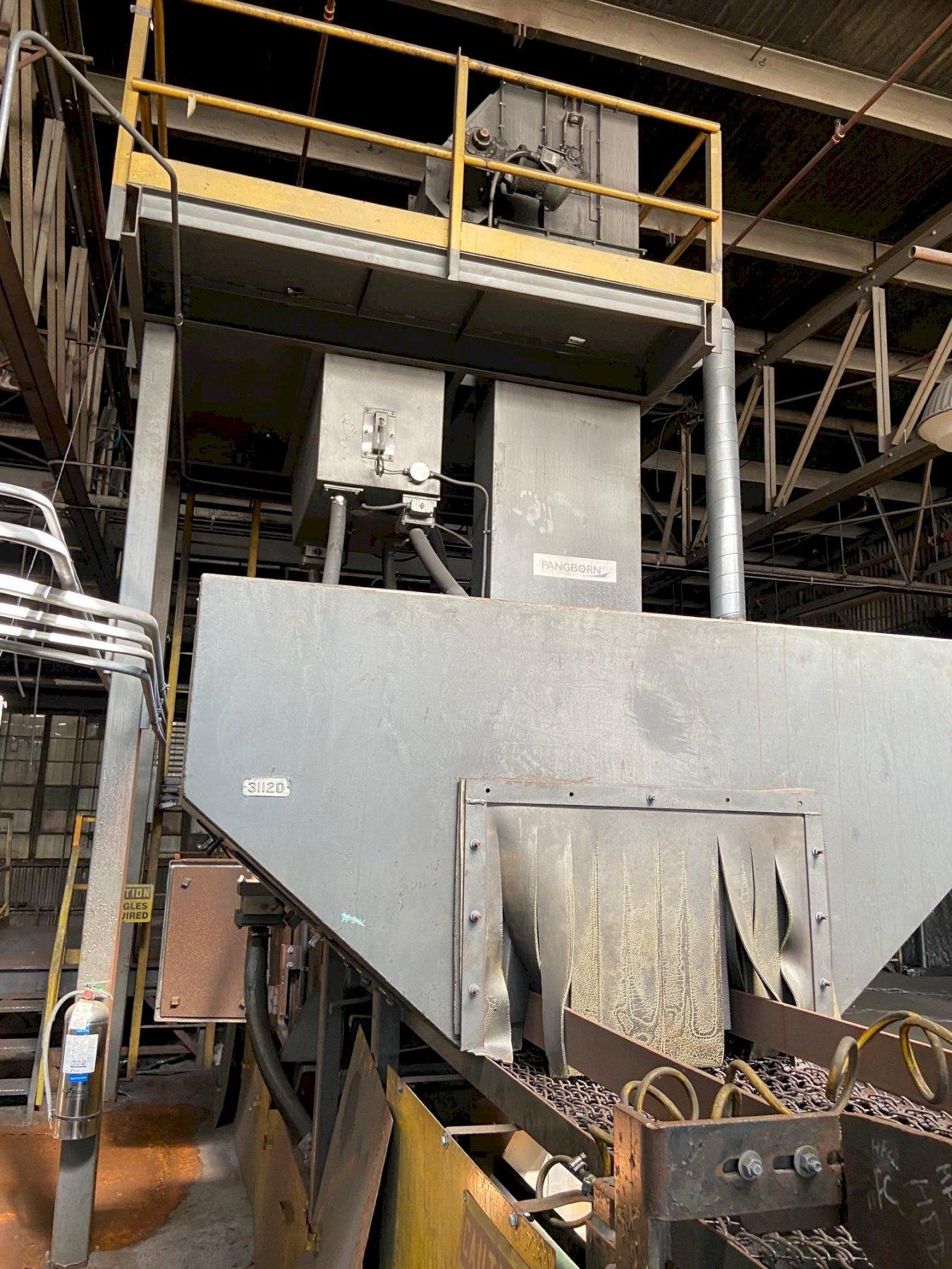 30″ WIDE X 4 WHEEL PANGBORN BELT SHOT BLAST MACHINE. STOCK # 2000820 ...