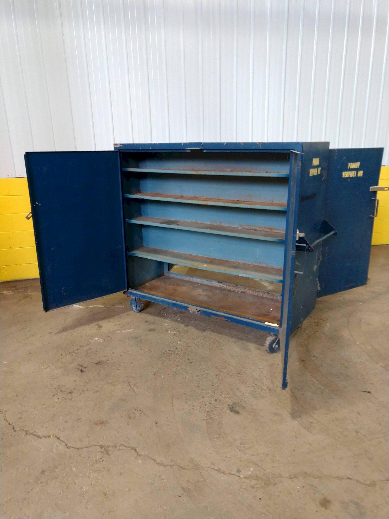 LARGE BLUE PORTABLE JOB BOX: STOCK #12388