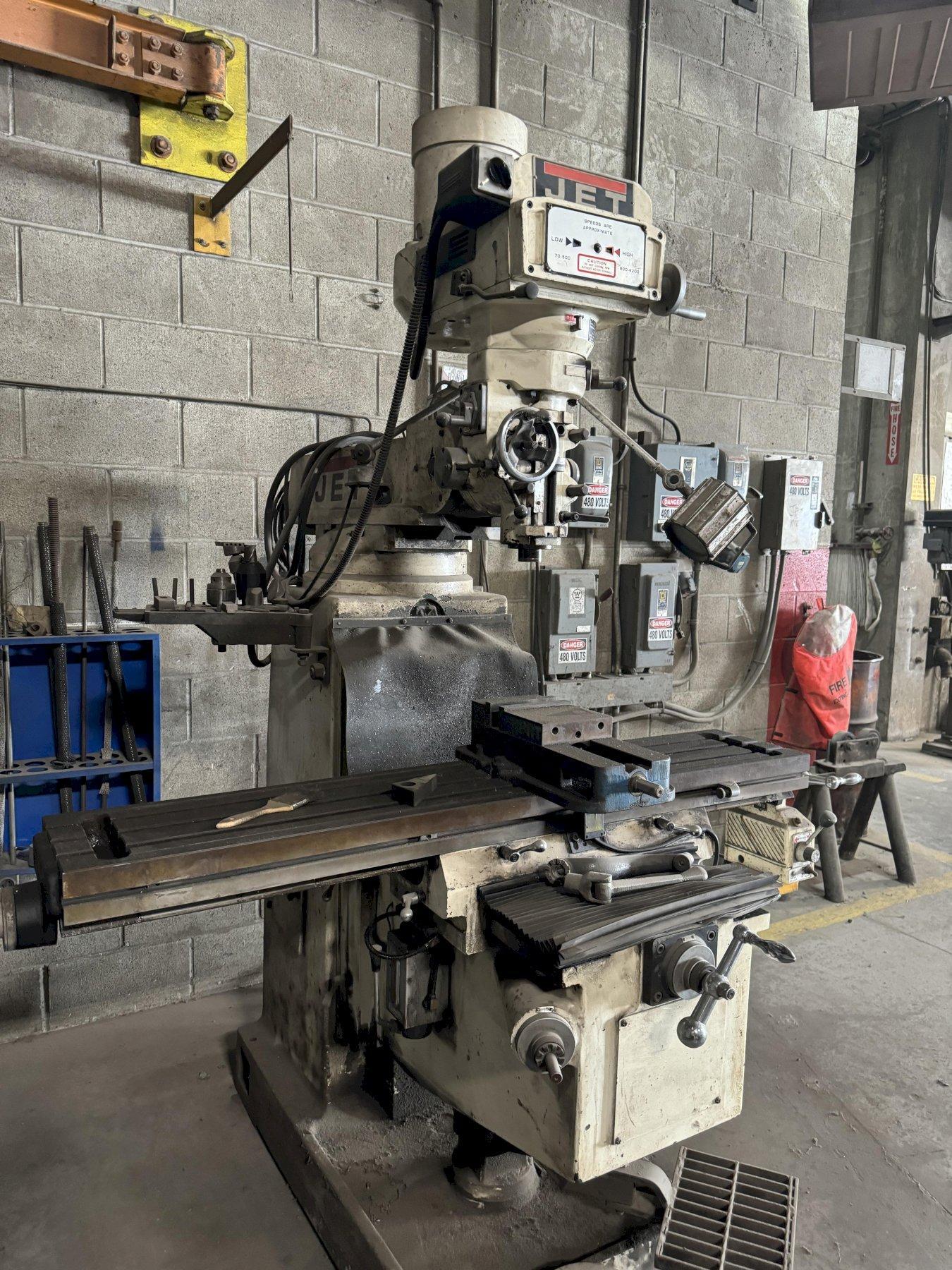 3 HP JET MODEL #JTM-1054 VERTICAL RAM TYPE MILL: STOCK 22336