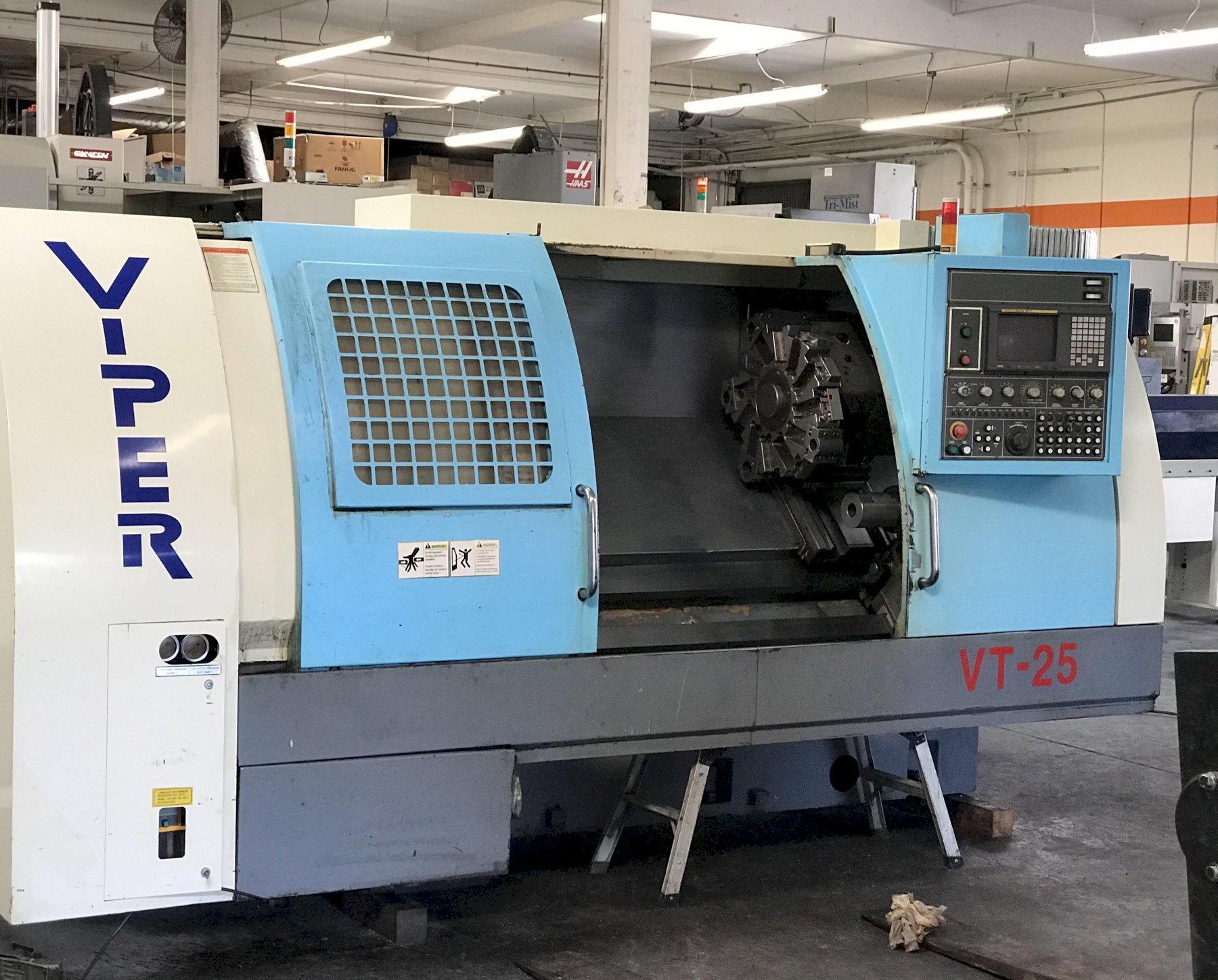 Mighty Viper VT-25B CNC Turning Center 10″ 3 Jaw Chuck, Chip Conveyor ...