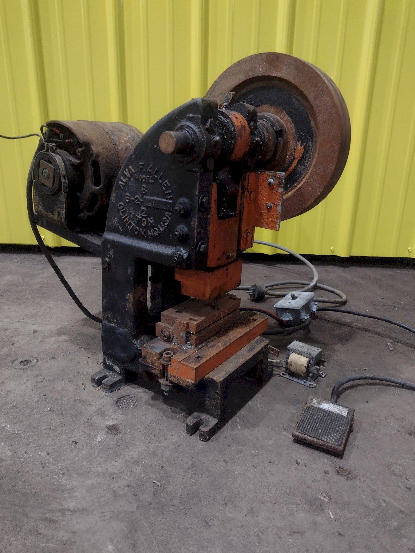 2 TON ALVA ALLEN MODEL B-2 OBI PUNCH PRESS: STOCK 18285