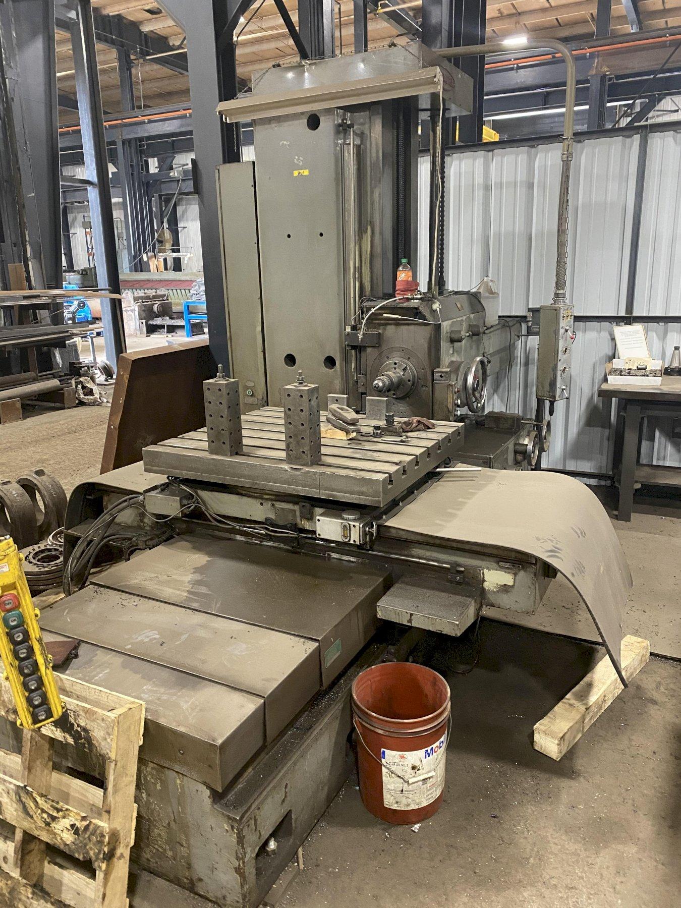 3″ SHIBAURA 50 TAPER TABLE TYPE HORIZONTAL BORING MILL | G-2000 Inc.