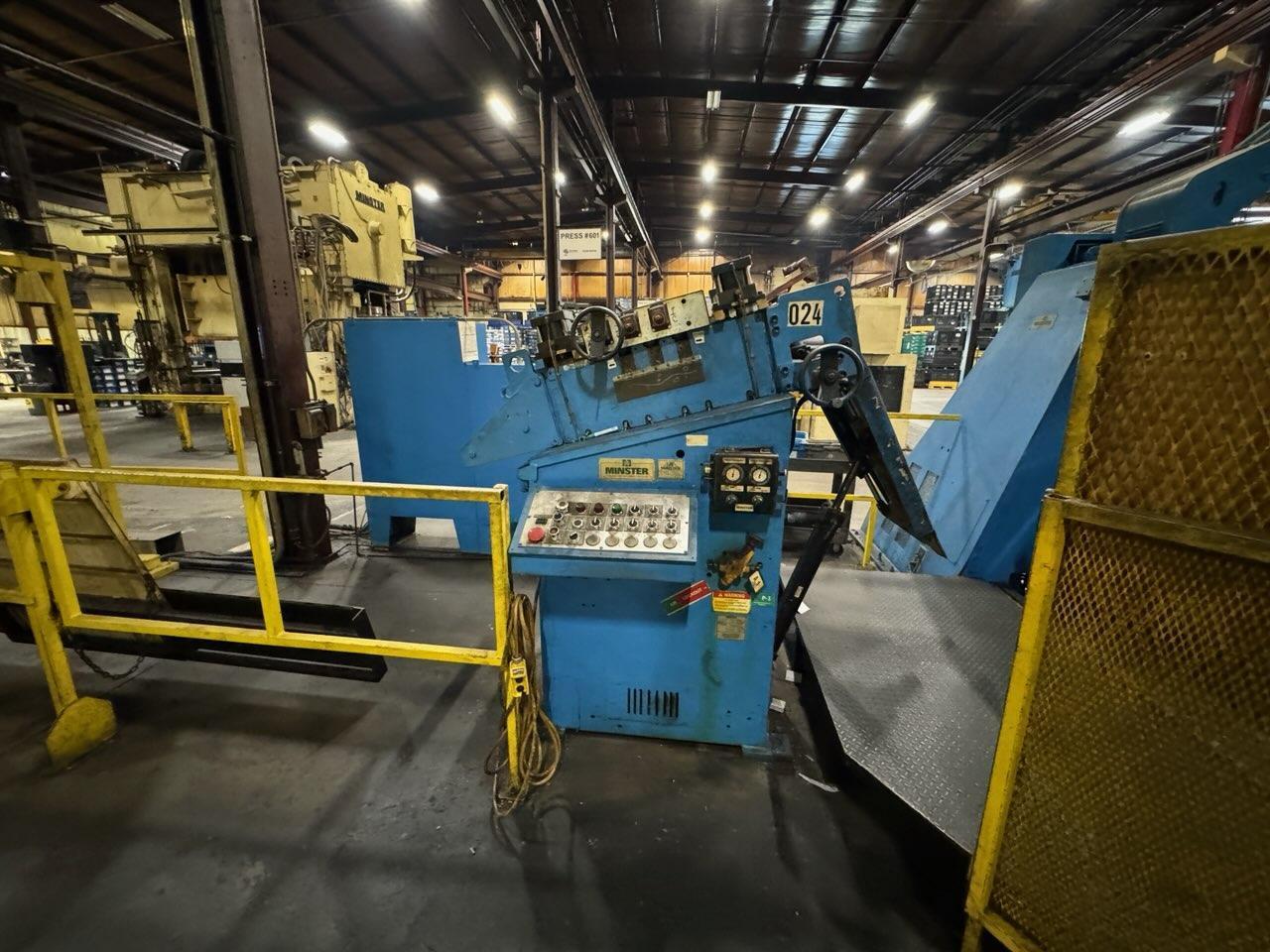 MINSTER Complete Coil Feed Line 15,000 Lbs. x 26″ Wide