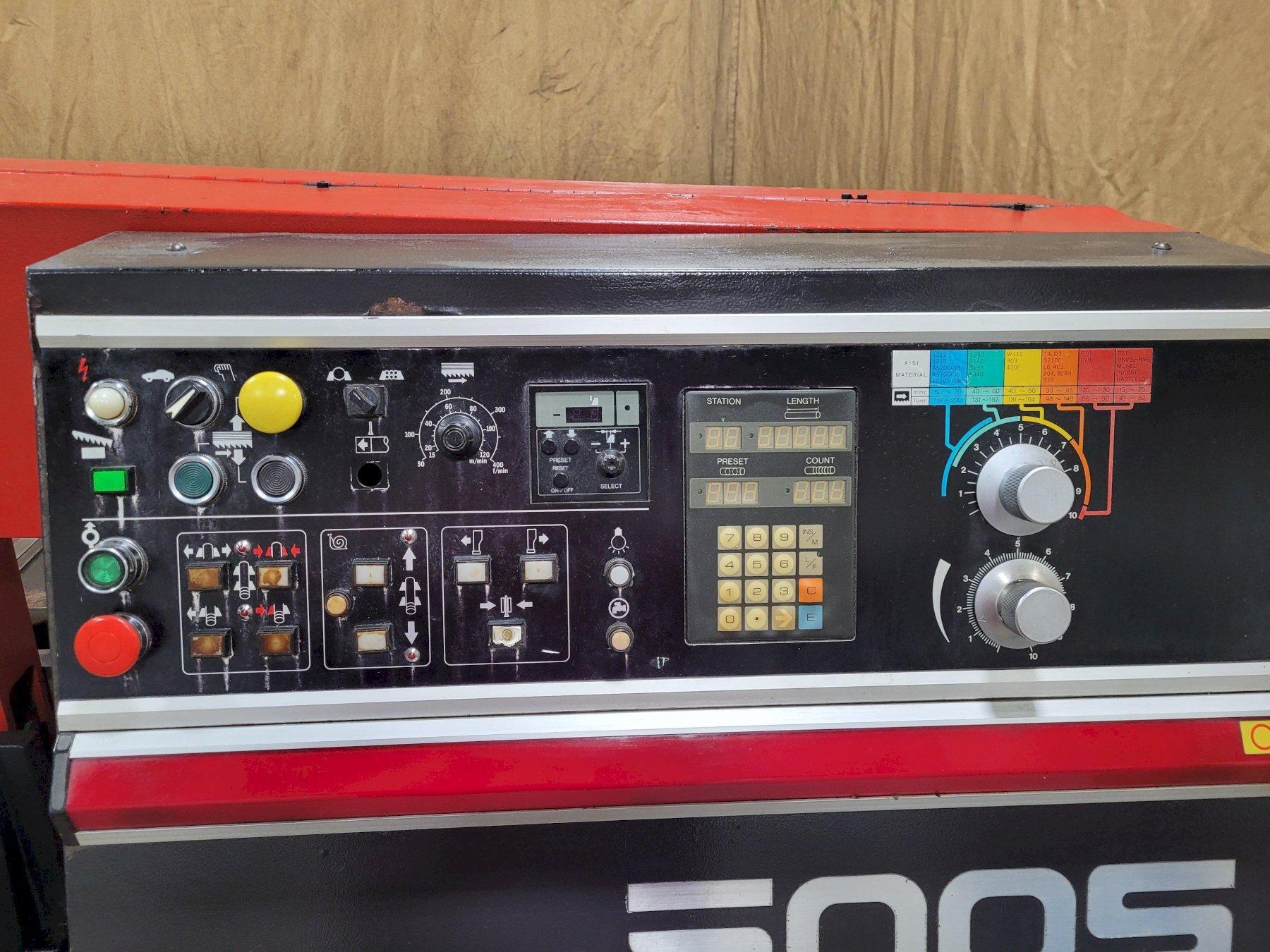 20” x 20” Amada Model HFA-500S Fully Automatic Hydraulic Horizontal ...