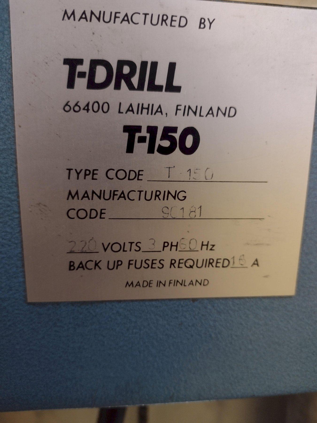 T-DRILL MODEL T-150 TEE JOINT PIPE COLLARING MACHINE: STOCK #19409