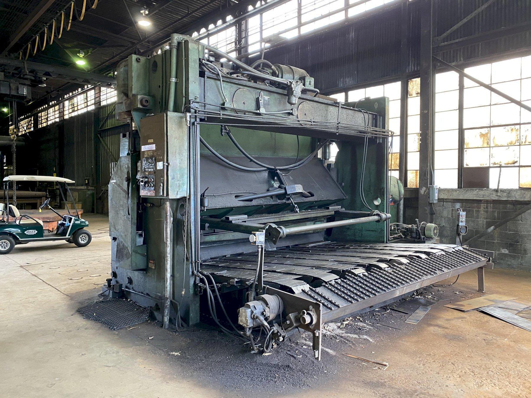 12′ X 1.25″ NIAGARA MODEL 12-1-1-1/4 HYDRAULIC POWER SHEAR WITH ...