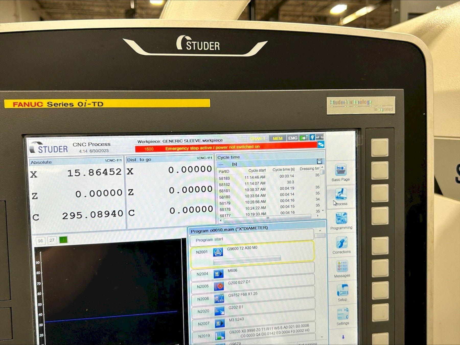 STUDER S33cnc - Grinders, Cylindrical, CNC | Machine Hub