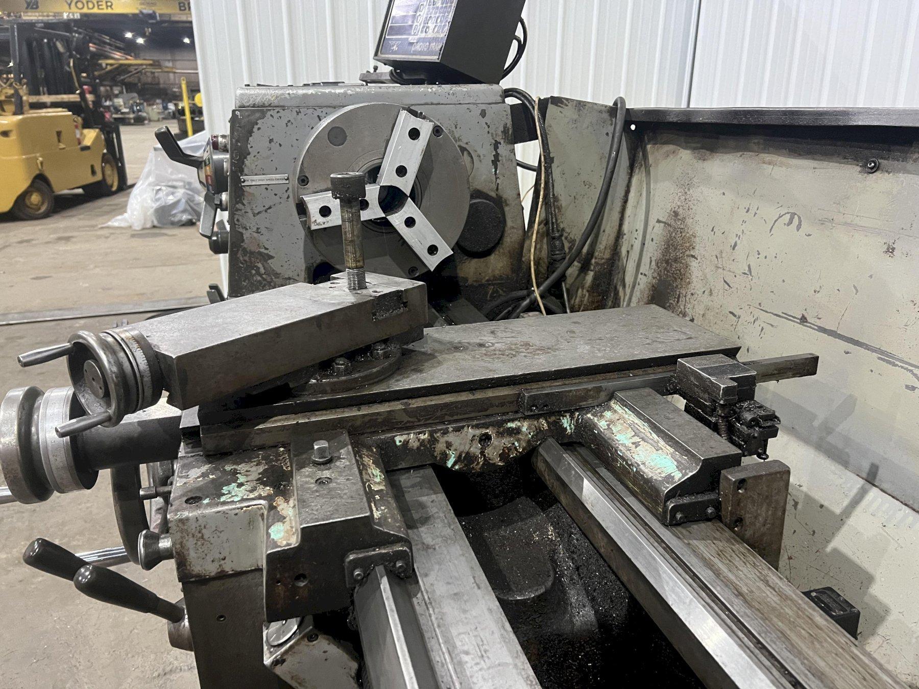 17″ X 80″ CLAUSING COLCHESTER MODEL #17 ENGINE LATHE, 3″ HOLE: STOCK #19820