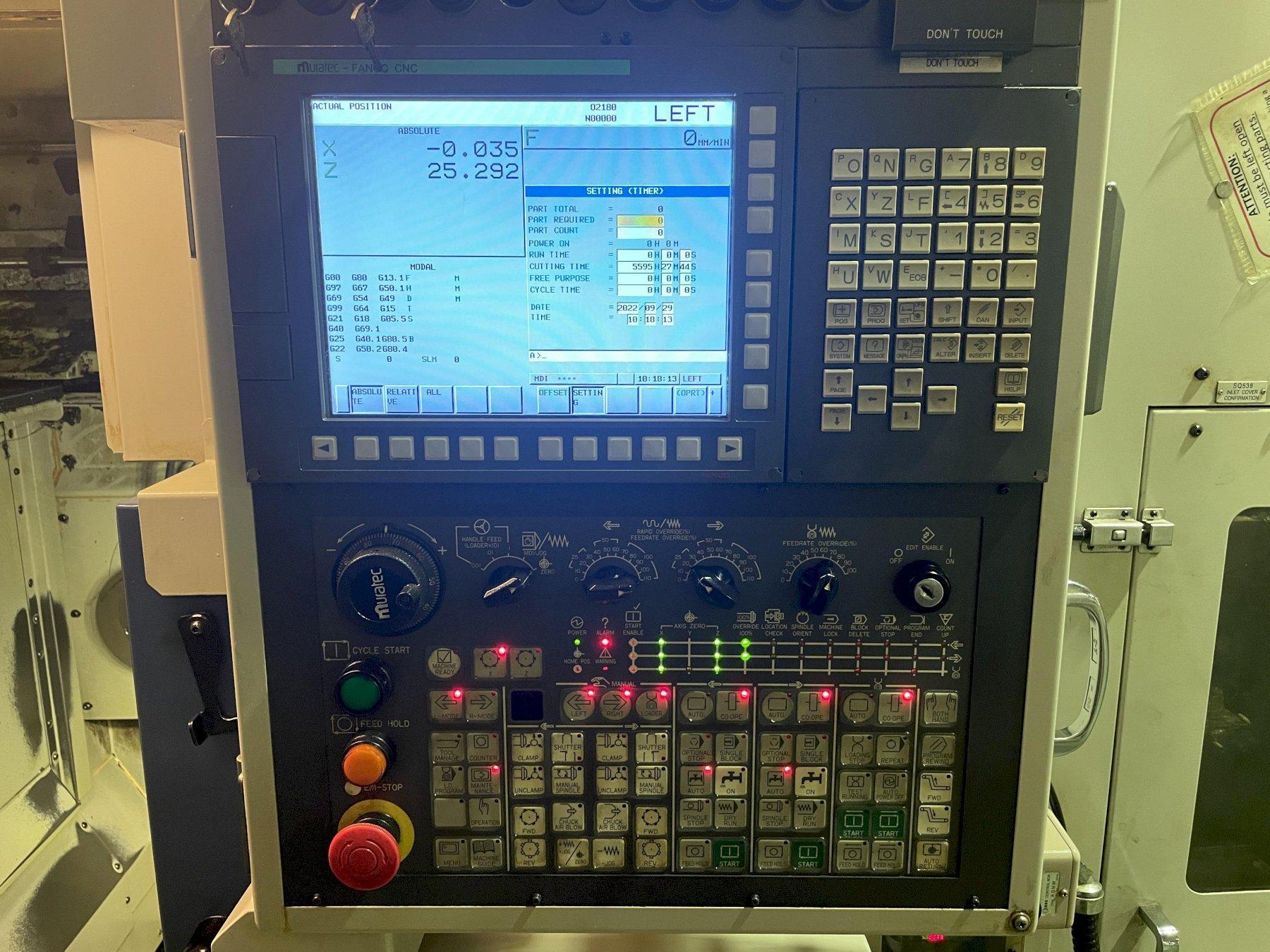 Muratec MW120 Used CNC Twin Spindle Lathe For Sale – 2015 | Tramar ...