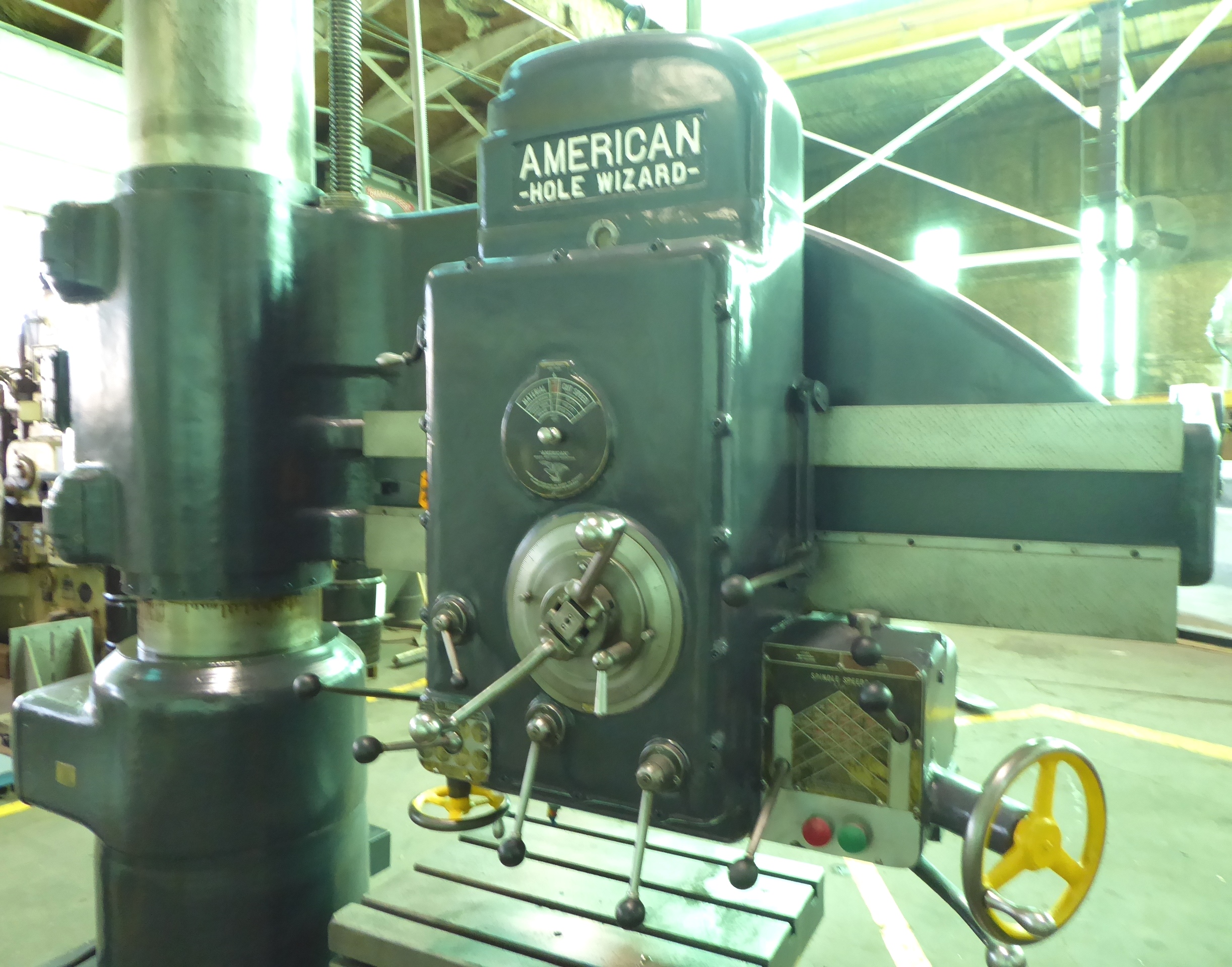 4′ x 15″ AMERICAN “Hole Wizard” Radial Drill, 20-1600 RPM, No. 5 MT, 20 ...