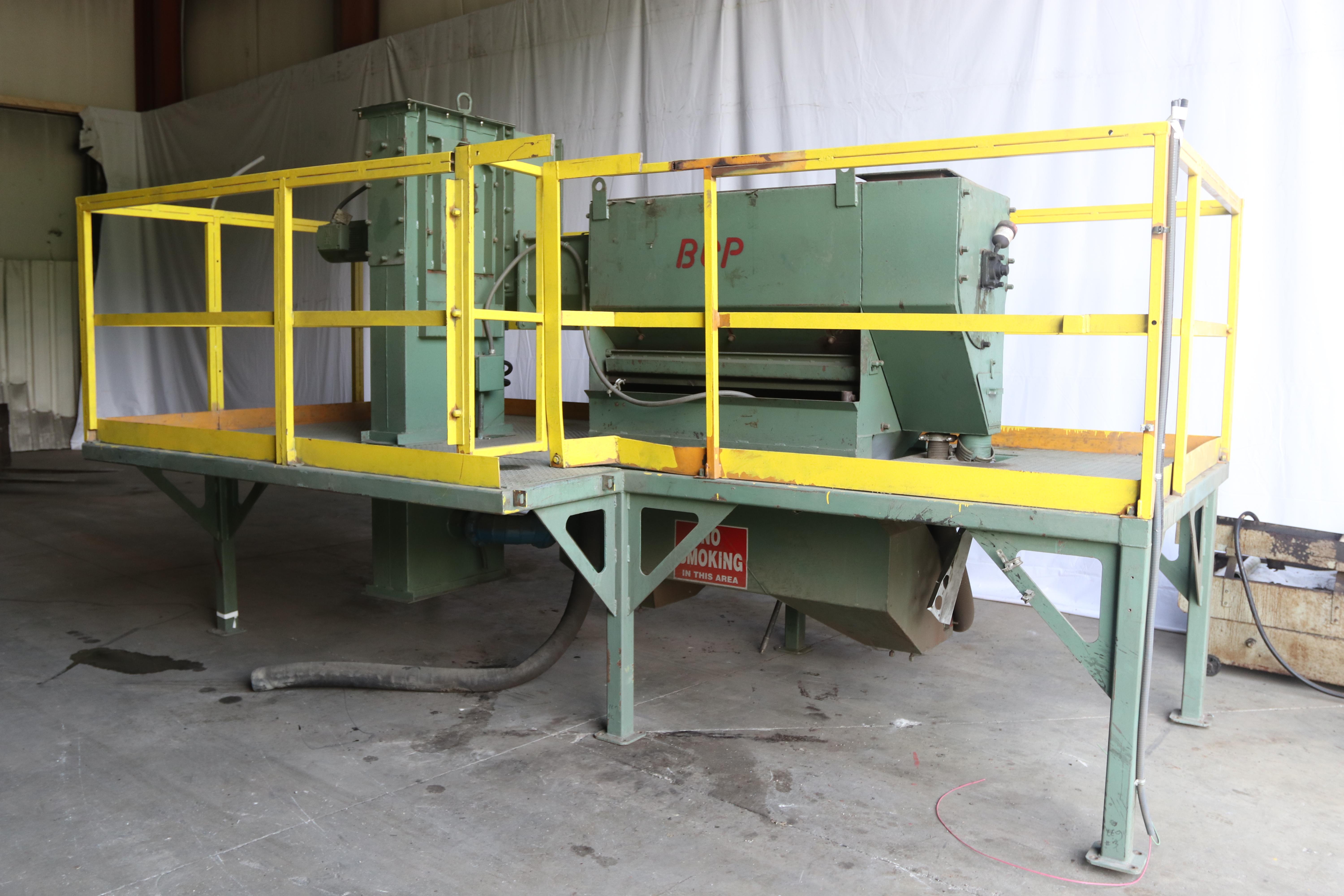 6″ x 50 HP BCP-WHEELABRATOR PIPE & BAR SKEW ROLL SHOT BLAST MACHINE ...