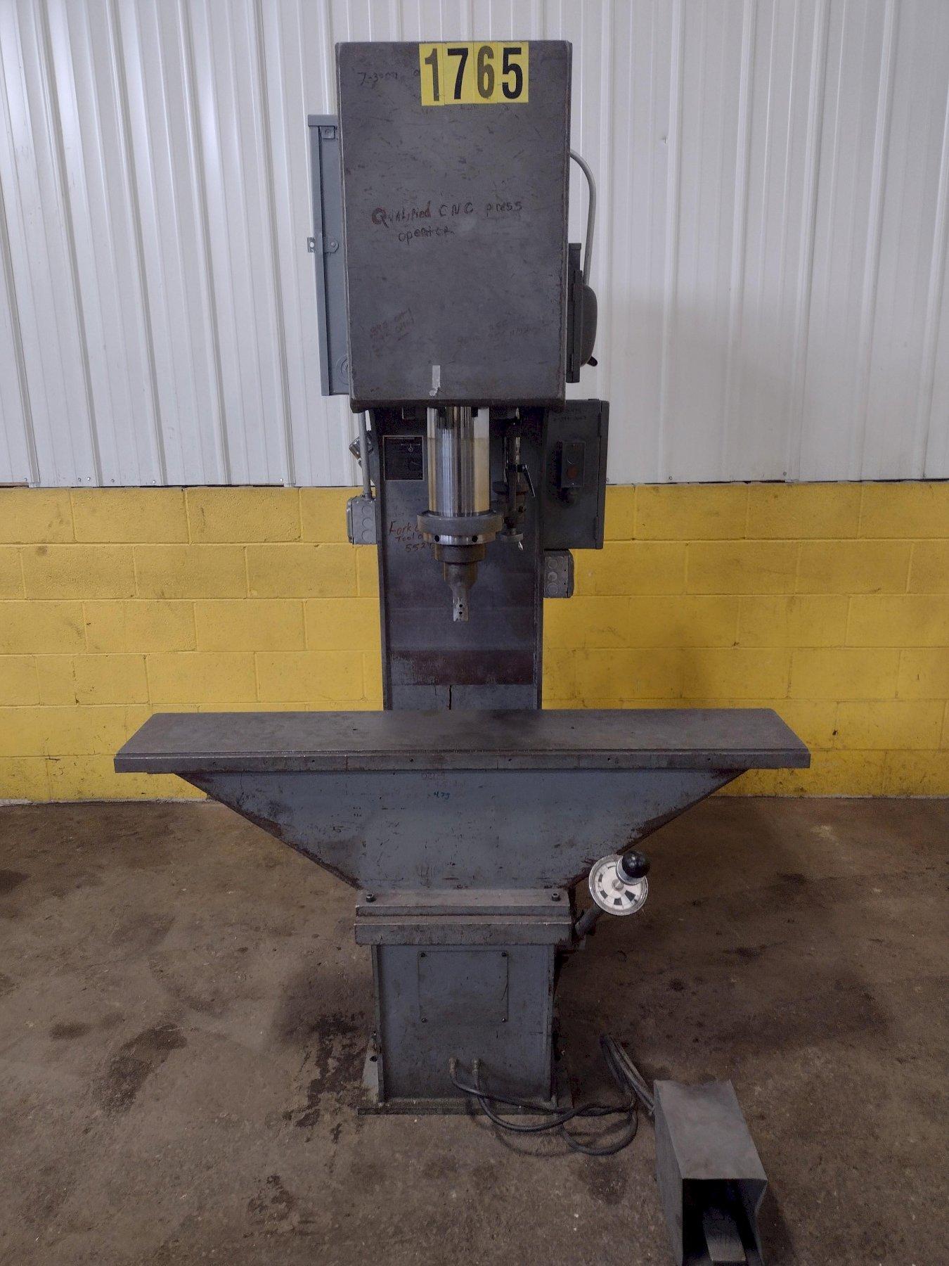 25 TON EITEL MODEL #RP25 HYDRAULIC PRECISION STRAIGHTENING PRESS, NEW ...