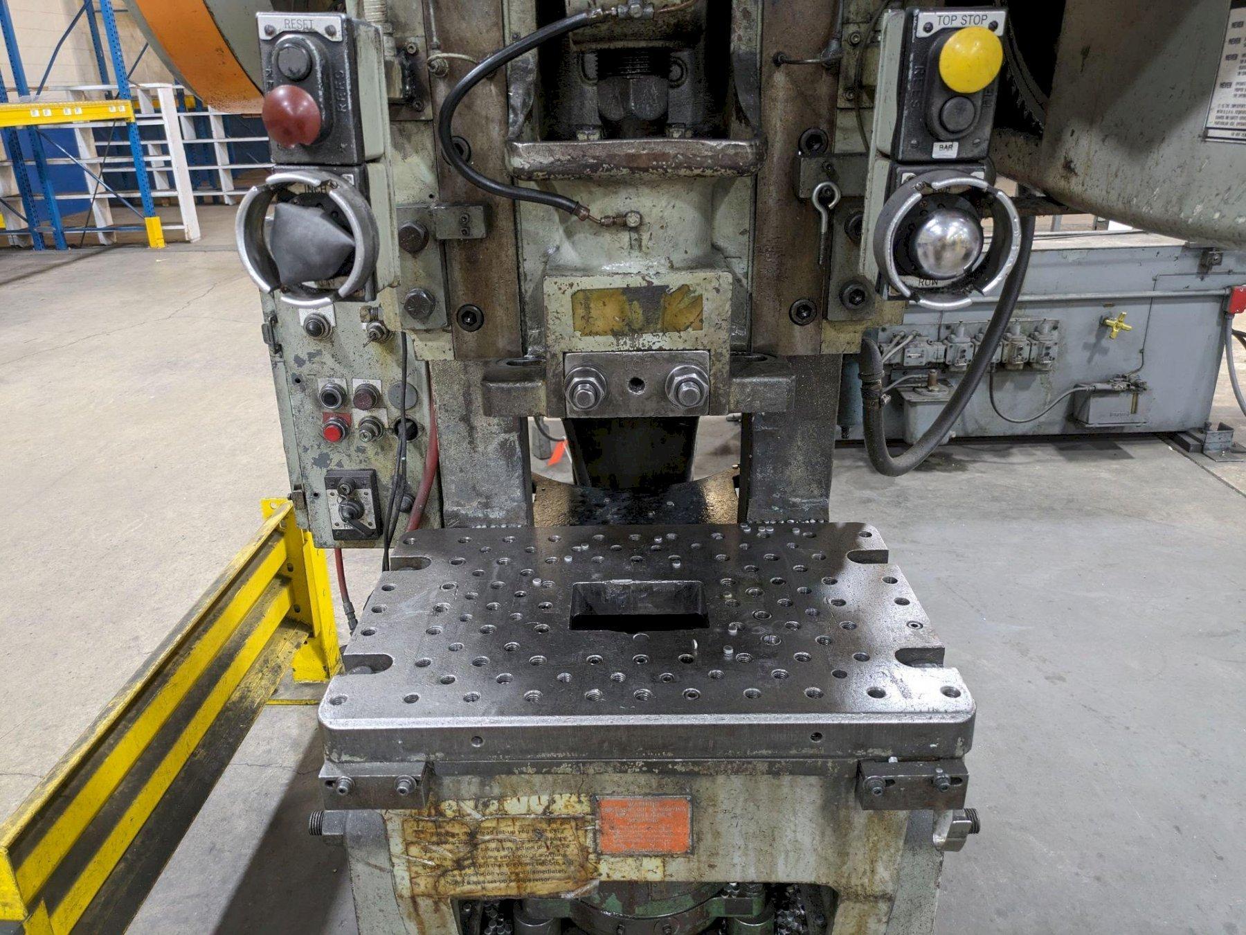 35 TON BLISS MECHANICAL OBI PUNCH PRESS, 3″ STROKE: STOCK #21171