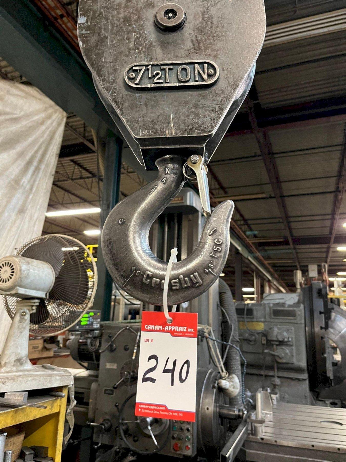 7.5 TON MOVE HANDLING SYSTEMS BRIDGE CRANE W/ SHAW-BOX HOIST: STOCK #21010