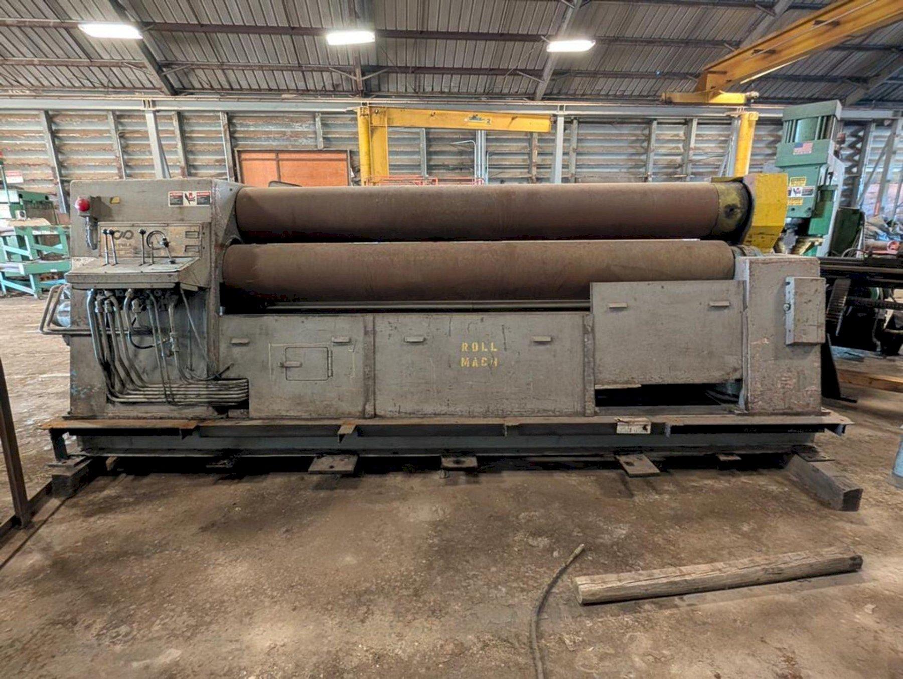 10′ X 3/4″ KUMLA PULLMAX MODEL #PV7H HYDRAULIC 3 ROLL PLATE ROLL: STOCK ...
