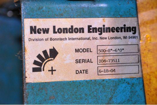 6′ NEW LONDON ENGINEERING MODEL 500-6 MOTORIZED INCLINED DISCHARGE ...