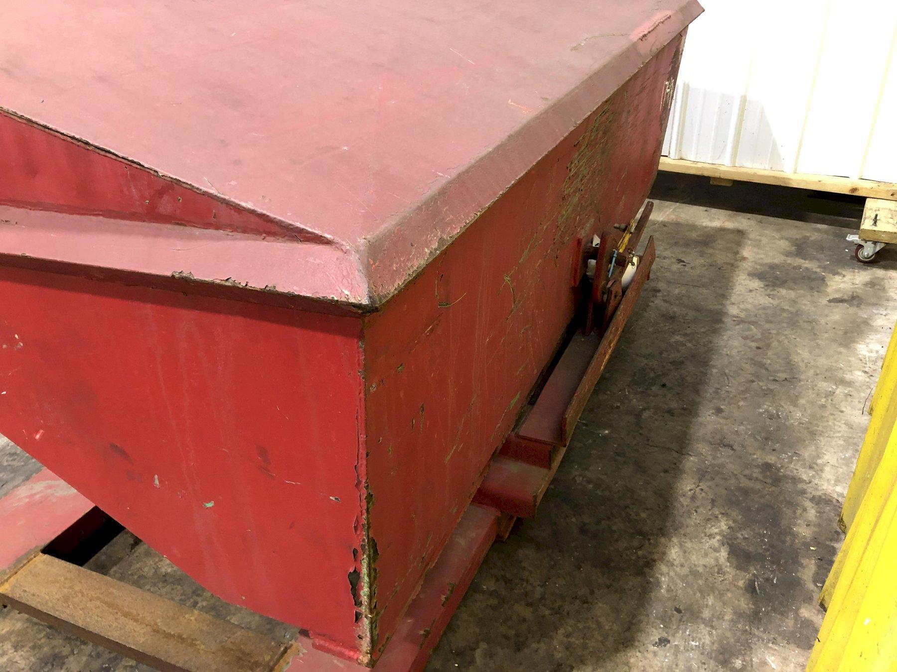 56″ x 84″ x 24″ ROURA STEEL DUMP HOPPER: STOCK 17490