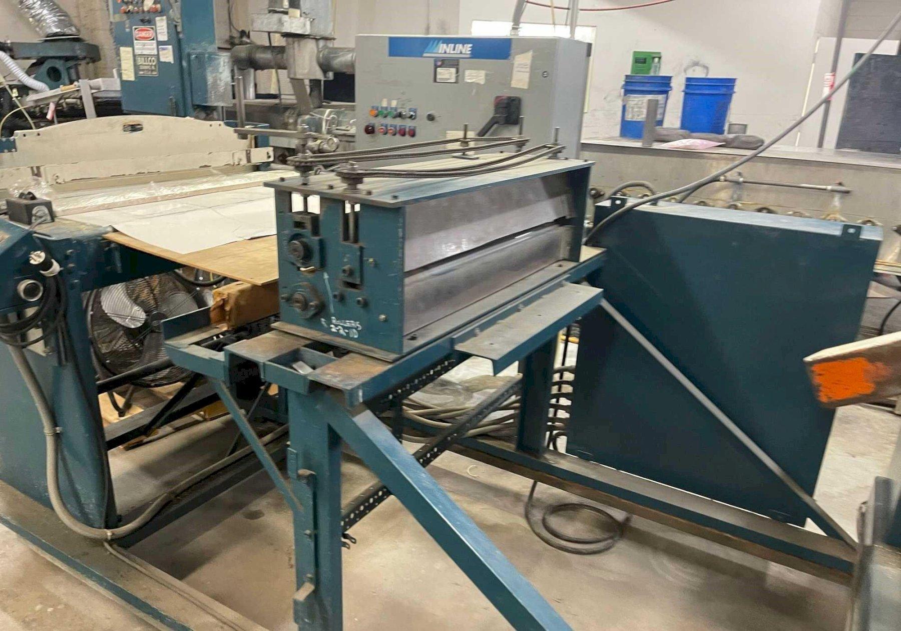 2,500 LB AMERICAN STEEL LINE MODEL 60 UNCOILER W/ DUAL 34″ ROLLER AND ...