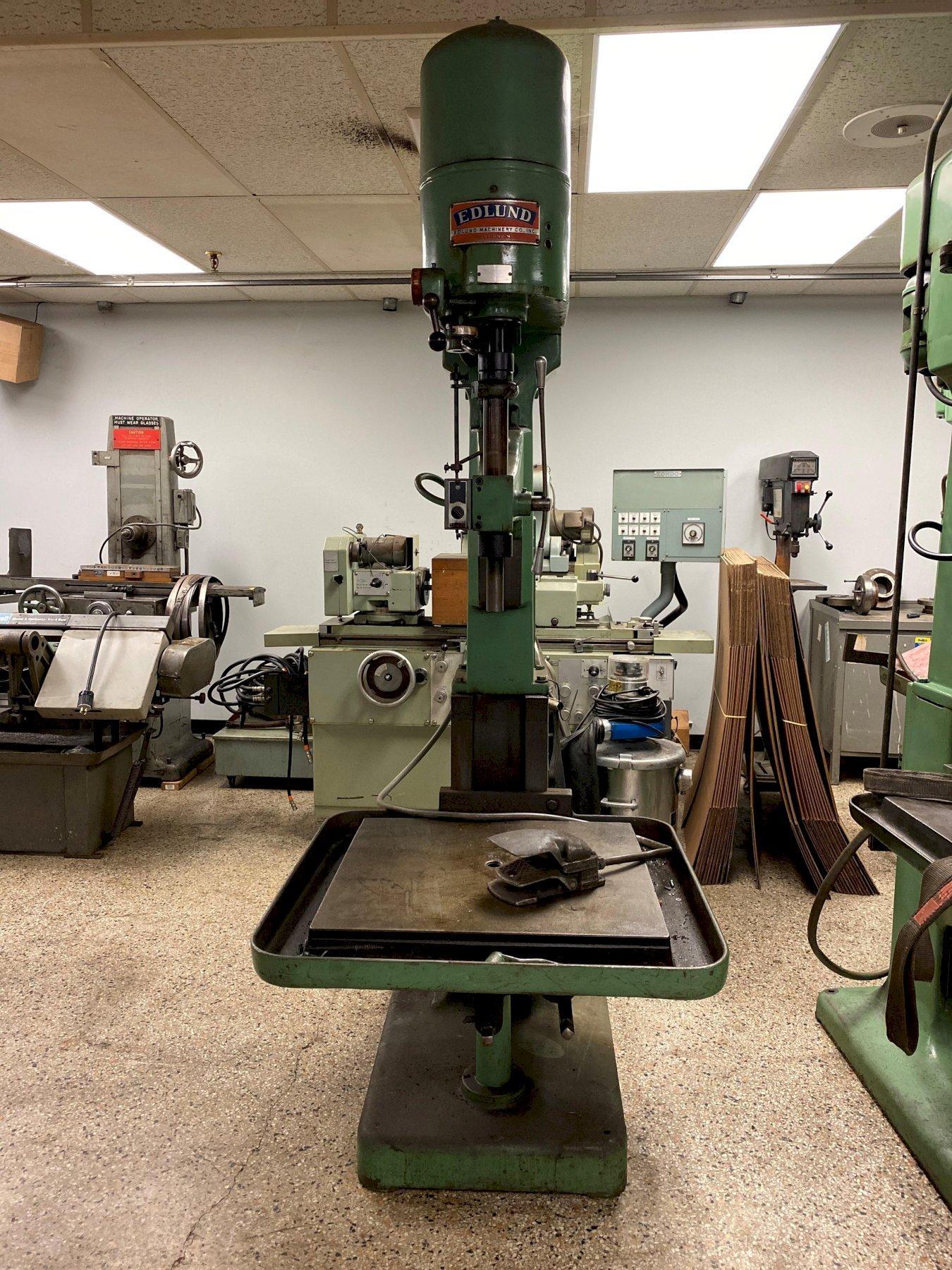 Edlund Model 2F-15 Drill Press, S/N 64329, New 1964, with Motor ...