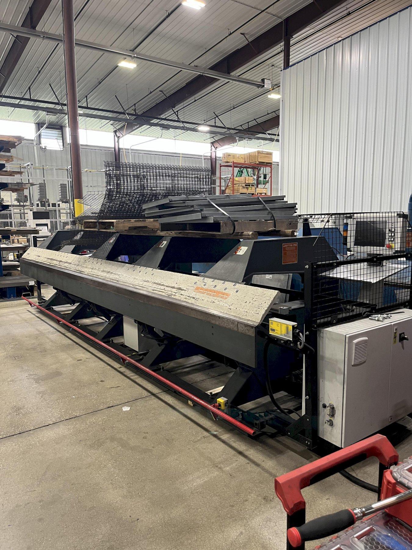 21′ X 18 GAUGE JORNS MODEL NORMA-LINE-125SW-1250-R0S0-CNC800-6.4 ...