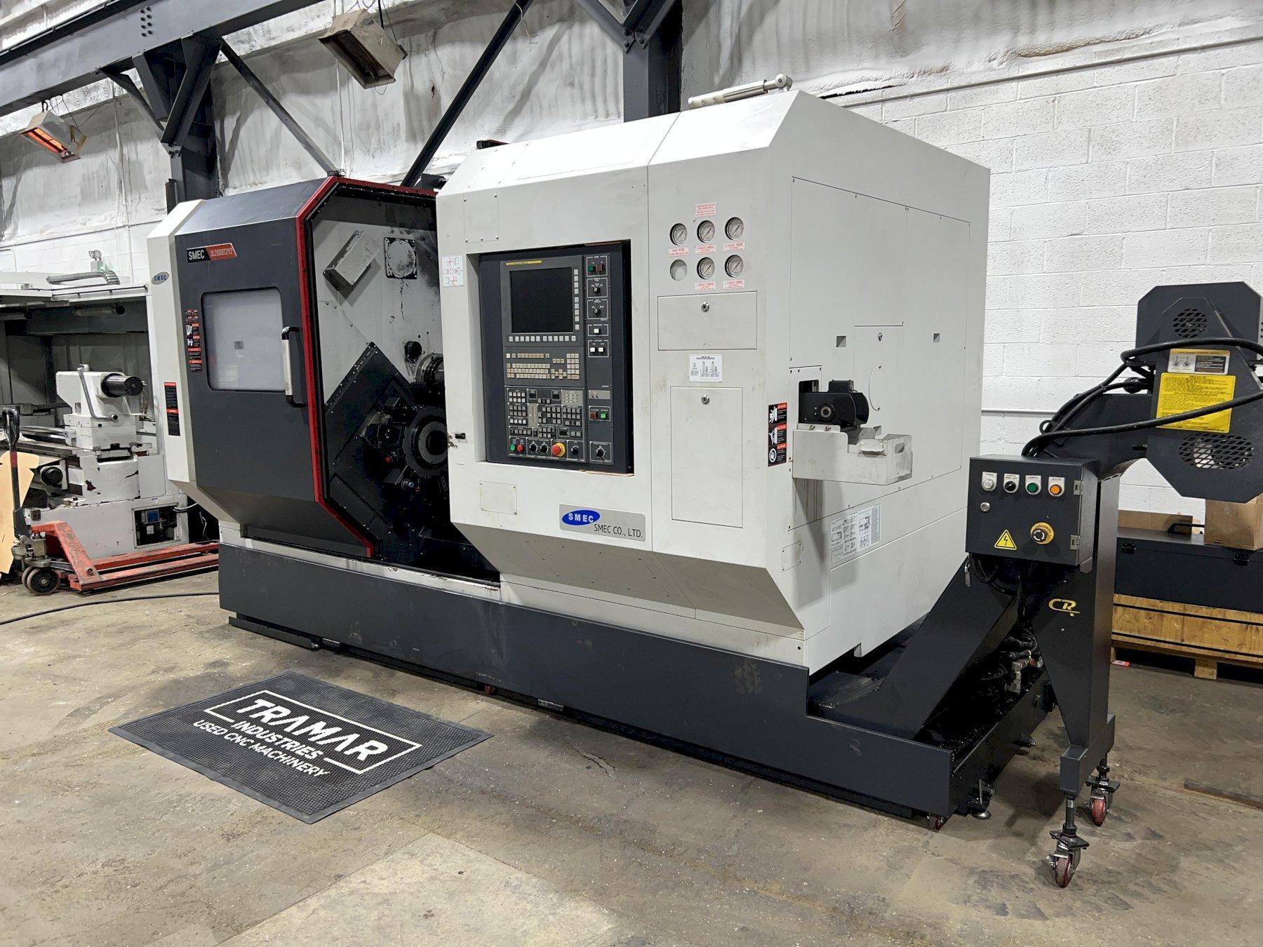 SMEC Samsung SL2000T2Y2 Twin Spindle Twin Turret Used CNC Lathe For Sale – 2018 | Tramar Industries