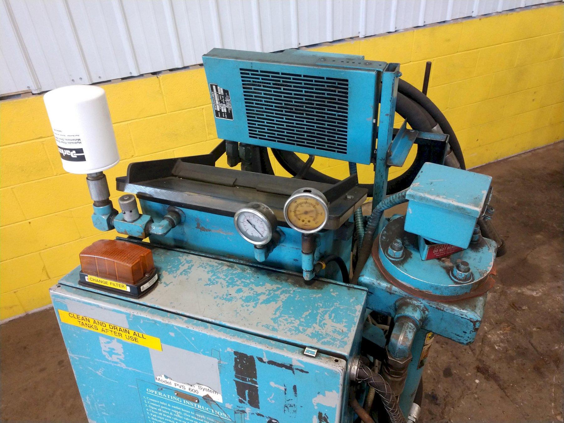 10 GPM PARKER MODEL #PVS-600 PORTABLE OIL PURIFICATION SYSTEM: STOCK #13542