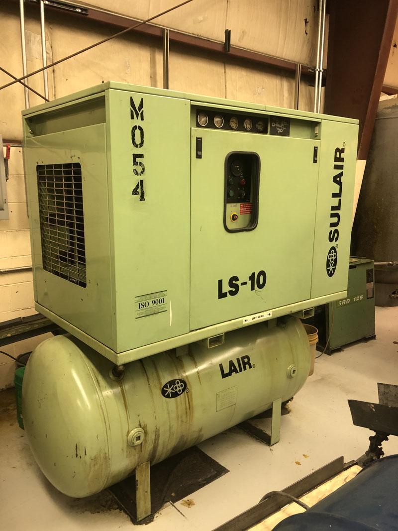 Sullair Model LS-10, 25 H.P. Screw Type Air Compressor | Lee Stevens ...