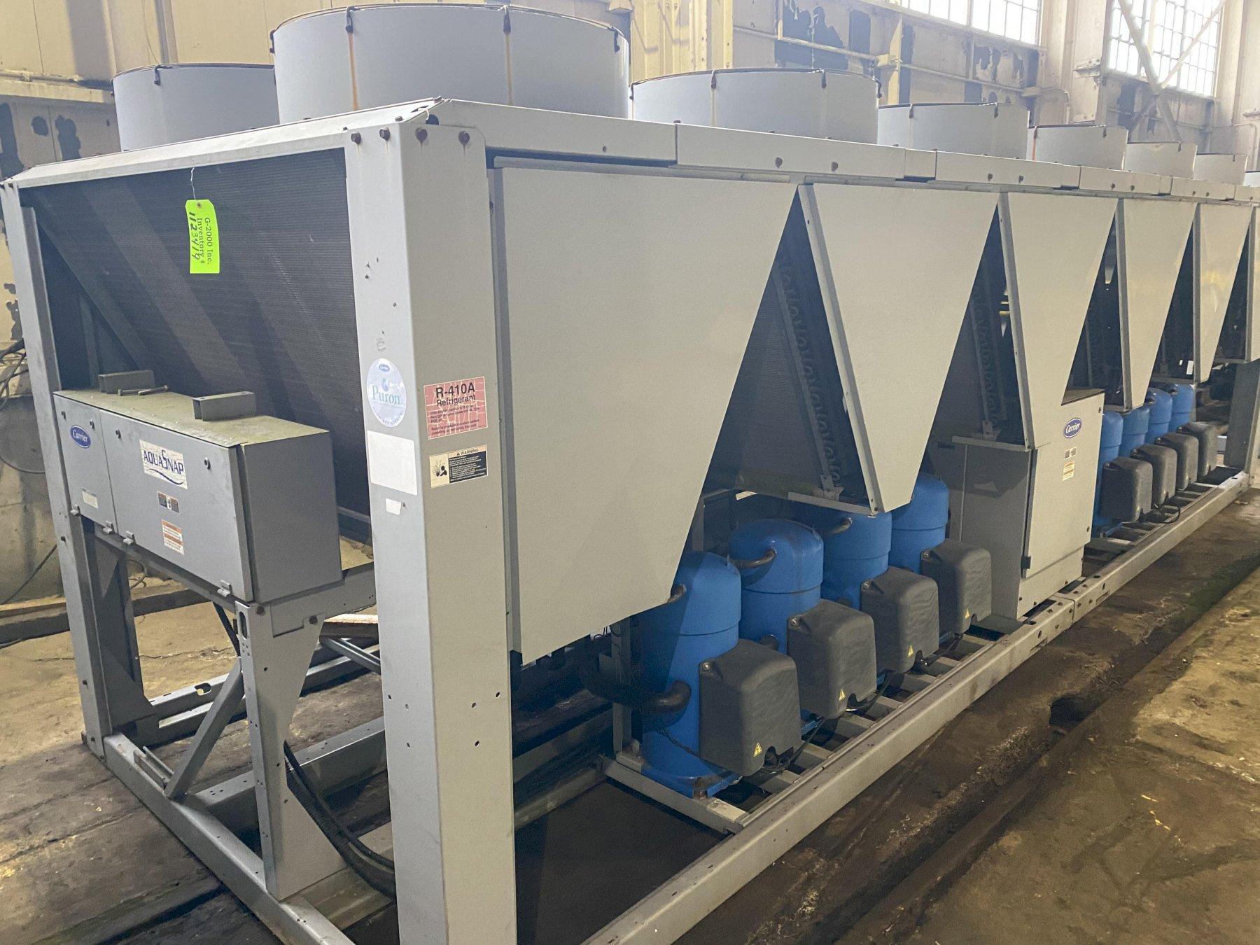 190 Ton Carrier Air Cooled Liquid Chiller | G-2000 Inc.