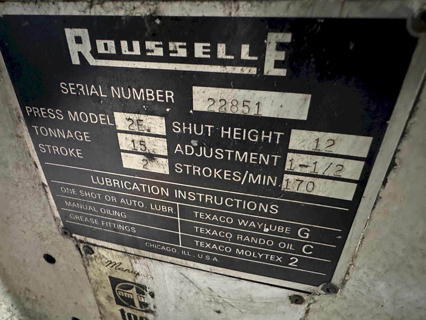 ROUSSELLE 2E - Presses, Mechanical | Machine Hub