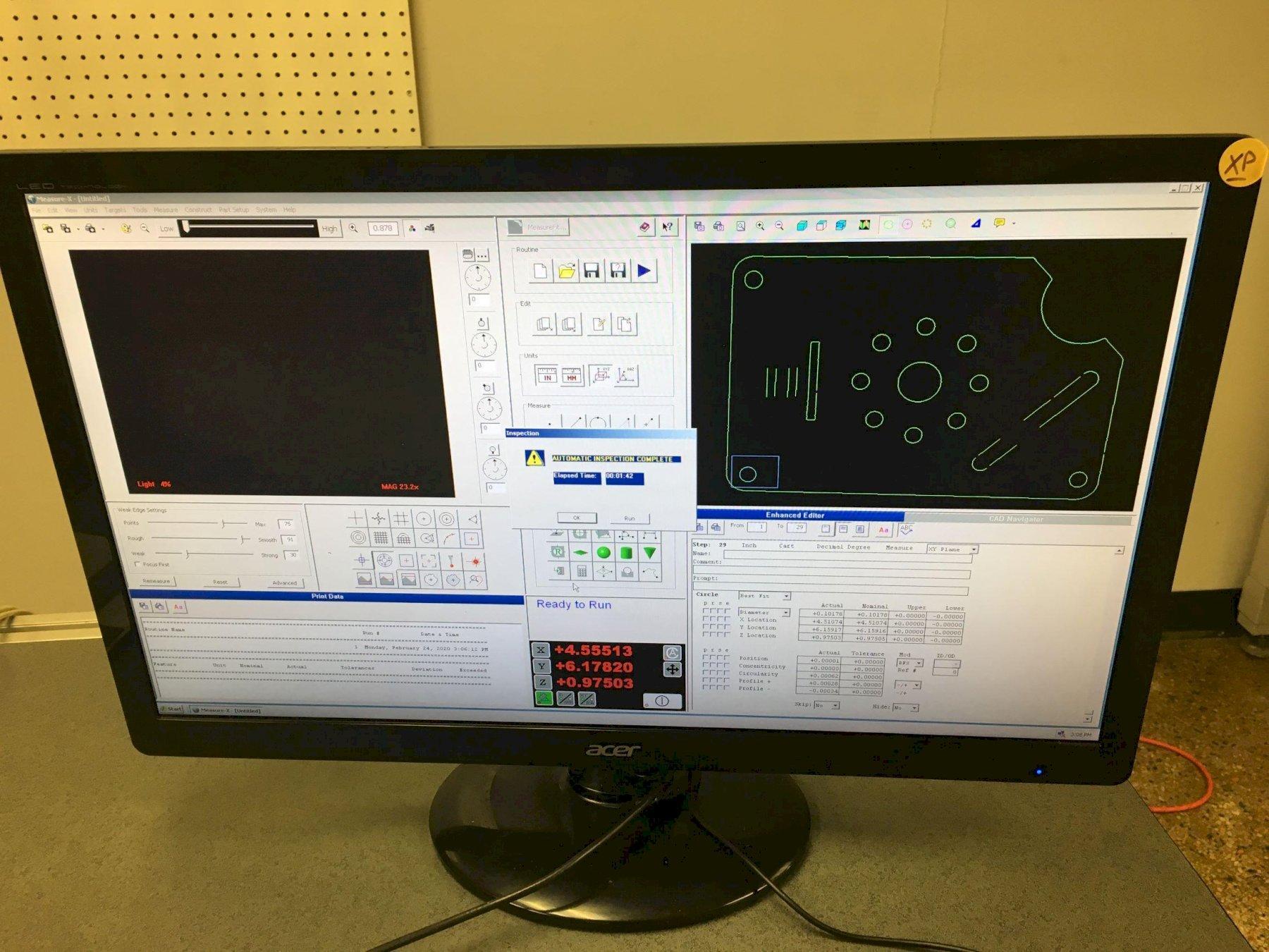 QVI / RAM OPTICAL SprintMVP 400 Optical Video Measuring Machine, S/N ...