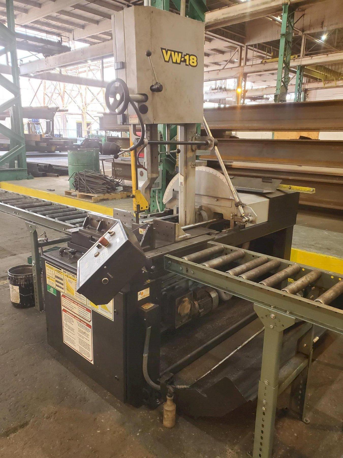 HYD-MECH VW-18 SEMI-AUTOMATIC VERTICAL MITERING BAND SAW | Blumberg ...