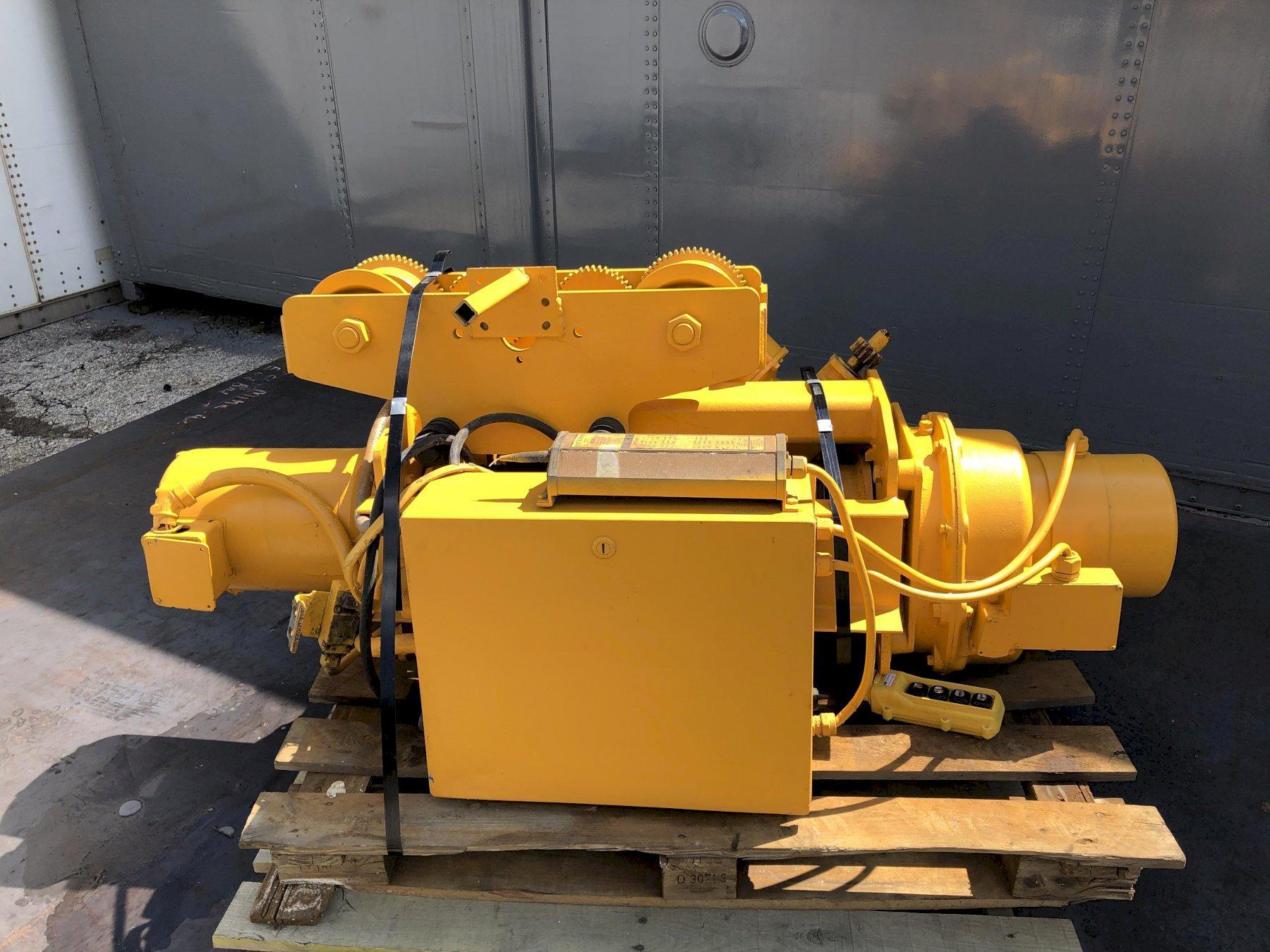 5 TON YALE MODEL #BE050X026L15S CABLE HOIST WITH POWER TROLLEY: STOCK ...