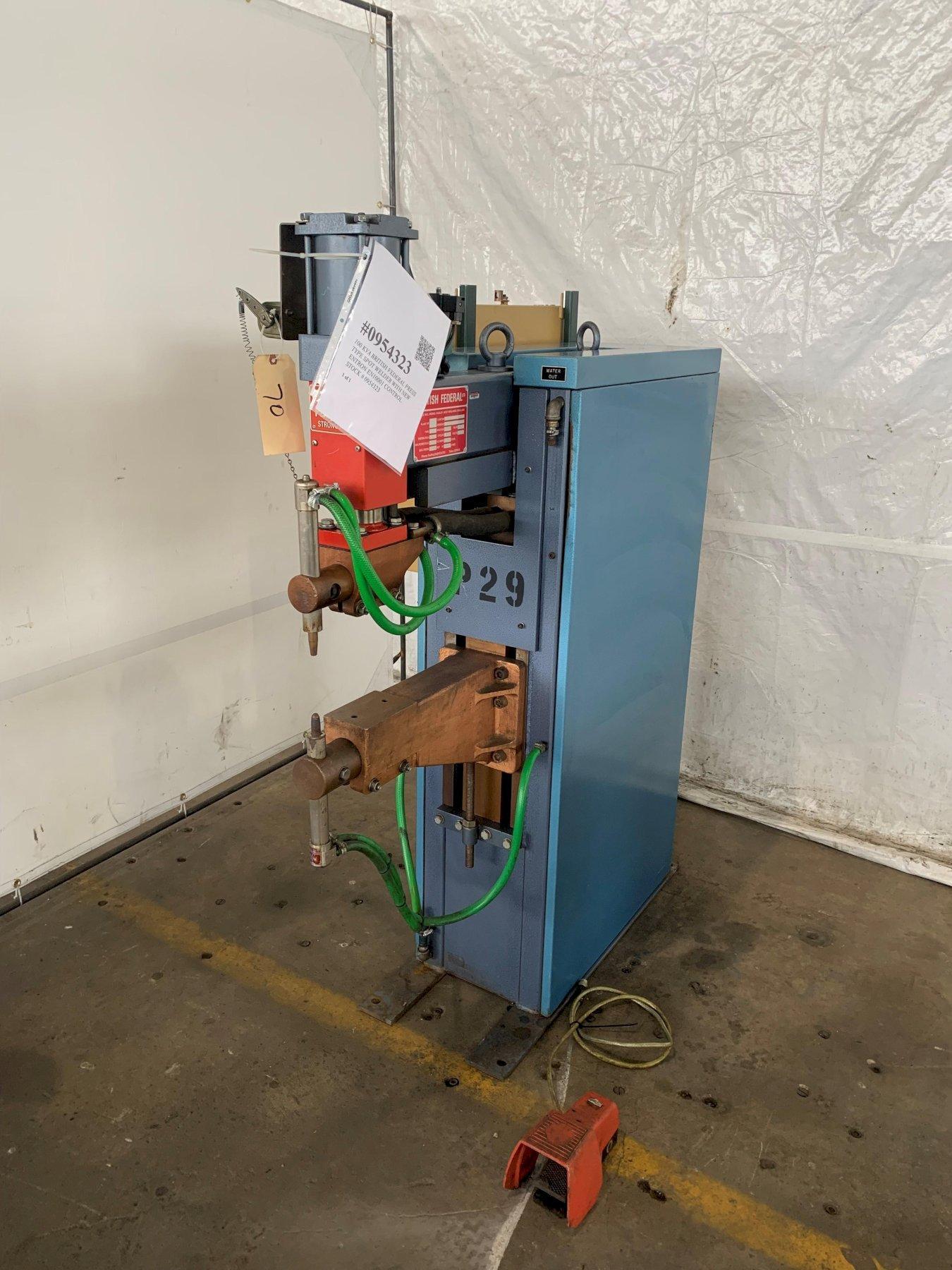 100 KVA BRITISH FEDERAL PRESS TYPE SPOT WELDER. STOCK # 0954323 | G ...