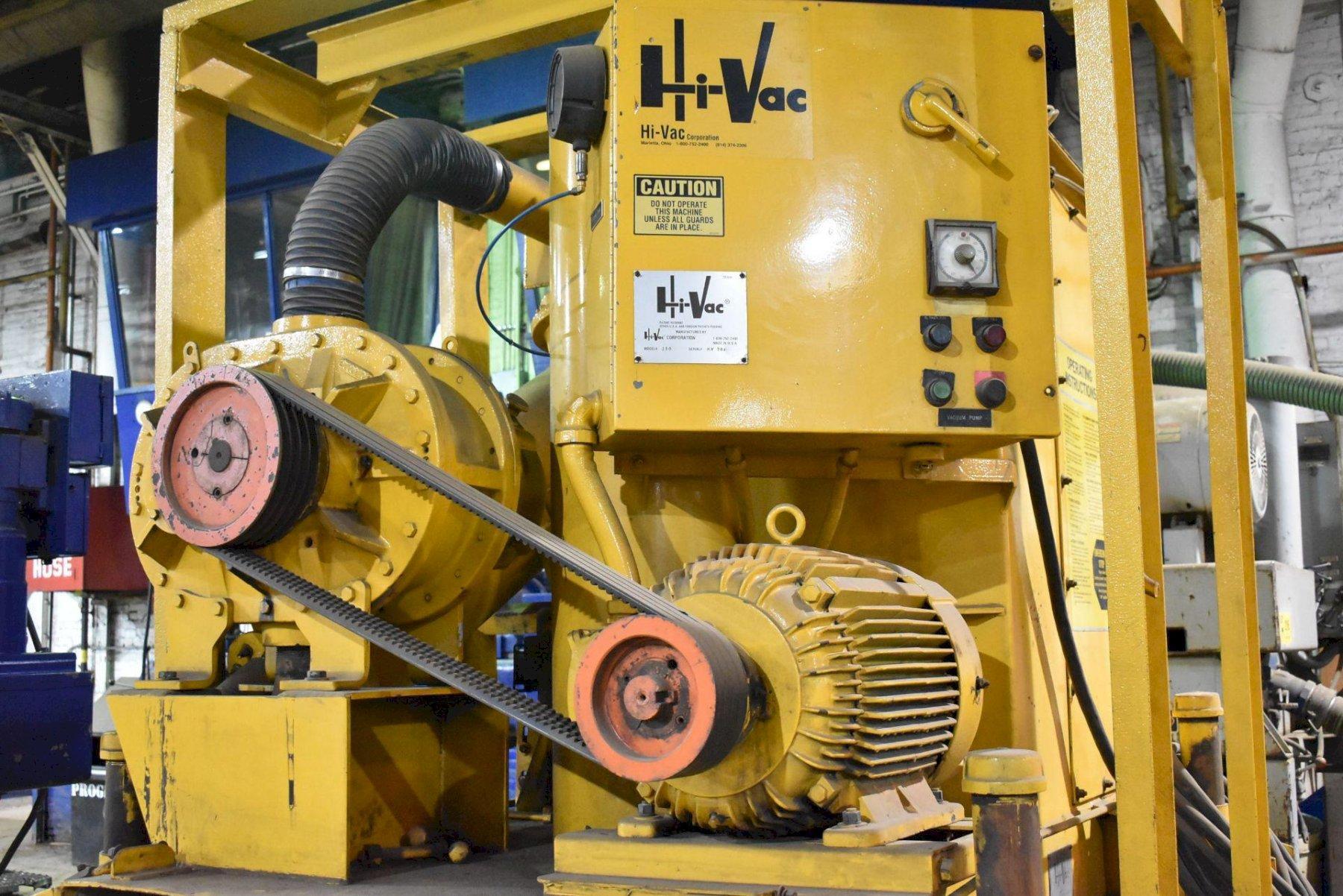 HI-VAC MODEL 150 30 HP INDUSTRIAL VACUUM LOADER W/ HOPPER: STOCK #19482