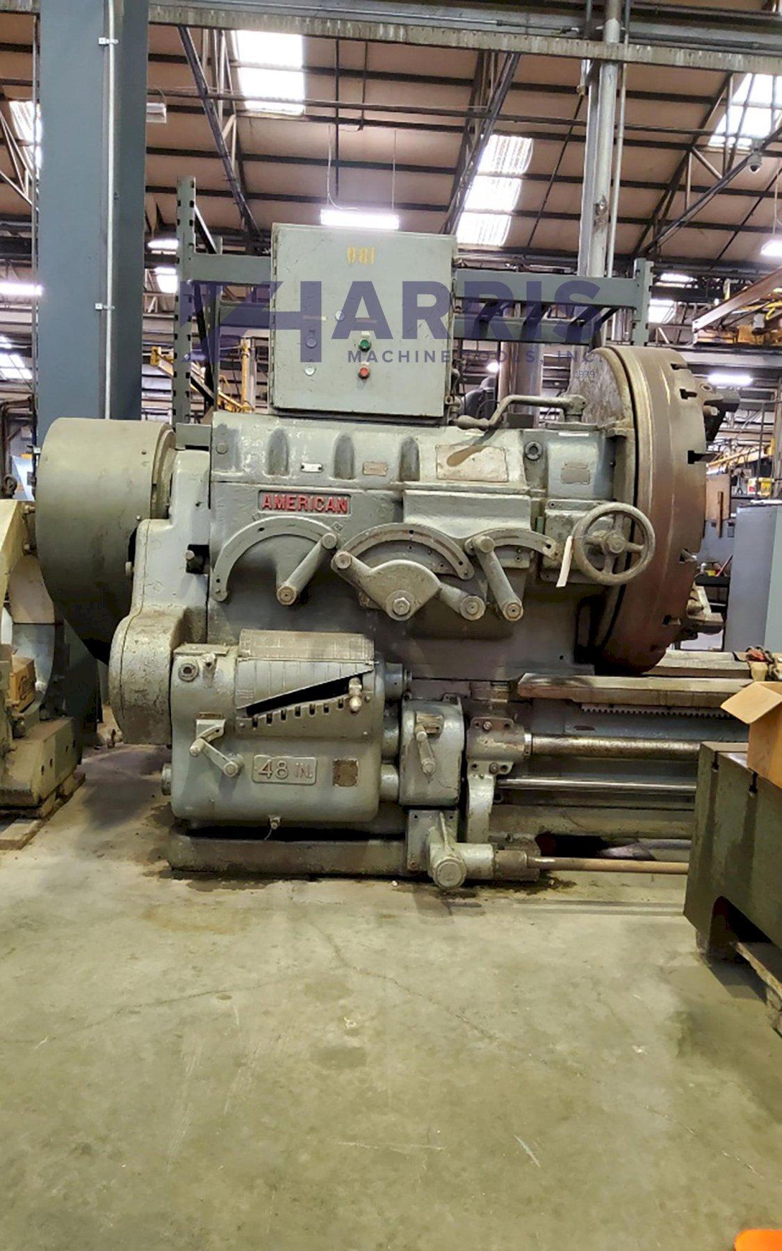 48″ x 35′ American Engine Lathe | Harris Machine Tools