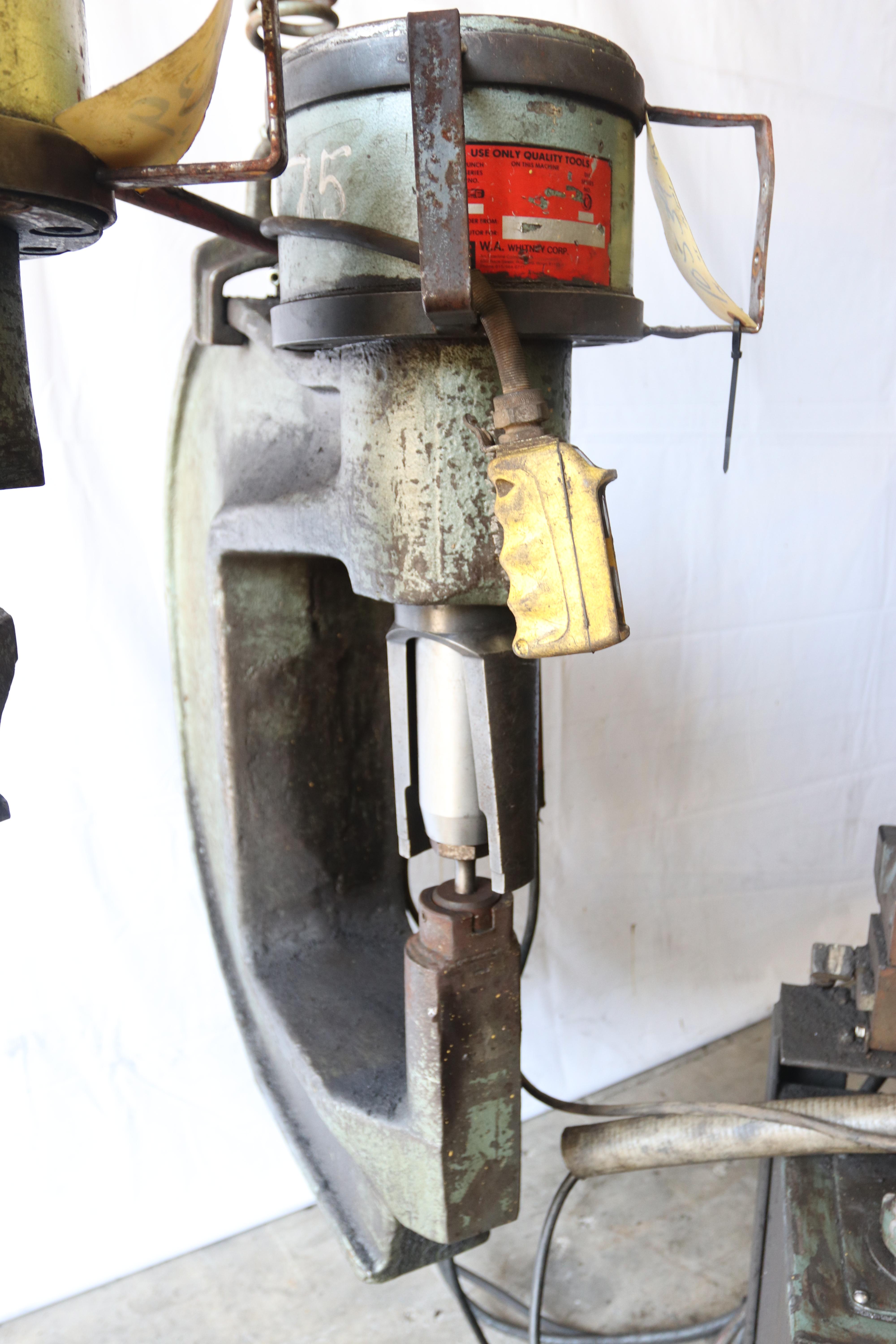 (2) 90 TON WHITNEY FLANGE & WEB BEAM HYDRAULIC PUNCHES: STOCK #10539