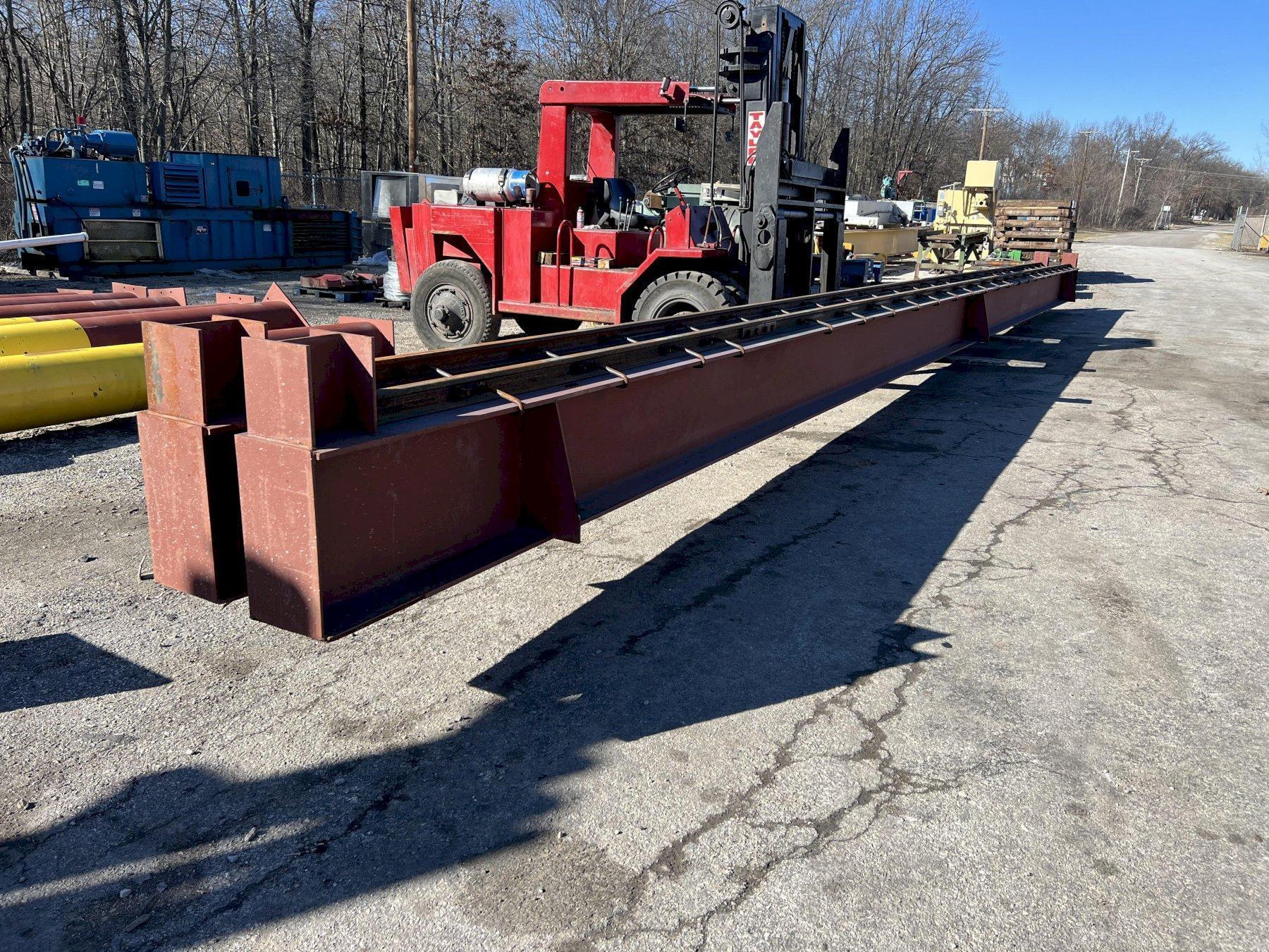 50′ X 10 TON FREE STANDING CRANE RUNWAY SYSTEM (RUNWAY RAILS): STOCK 18432