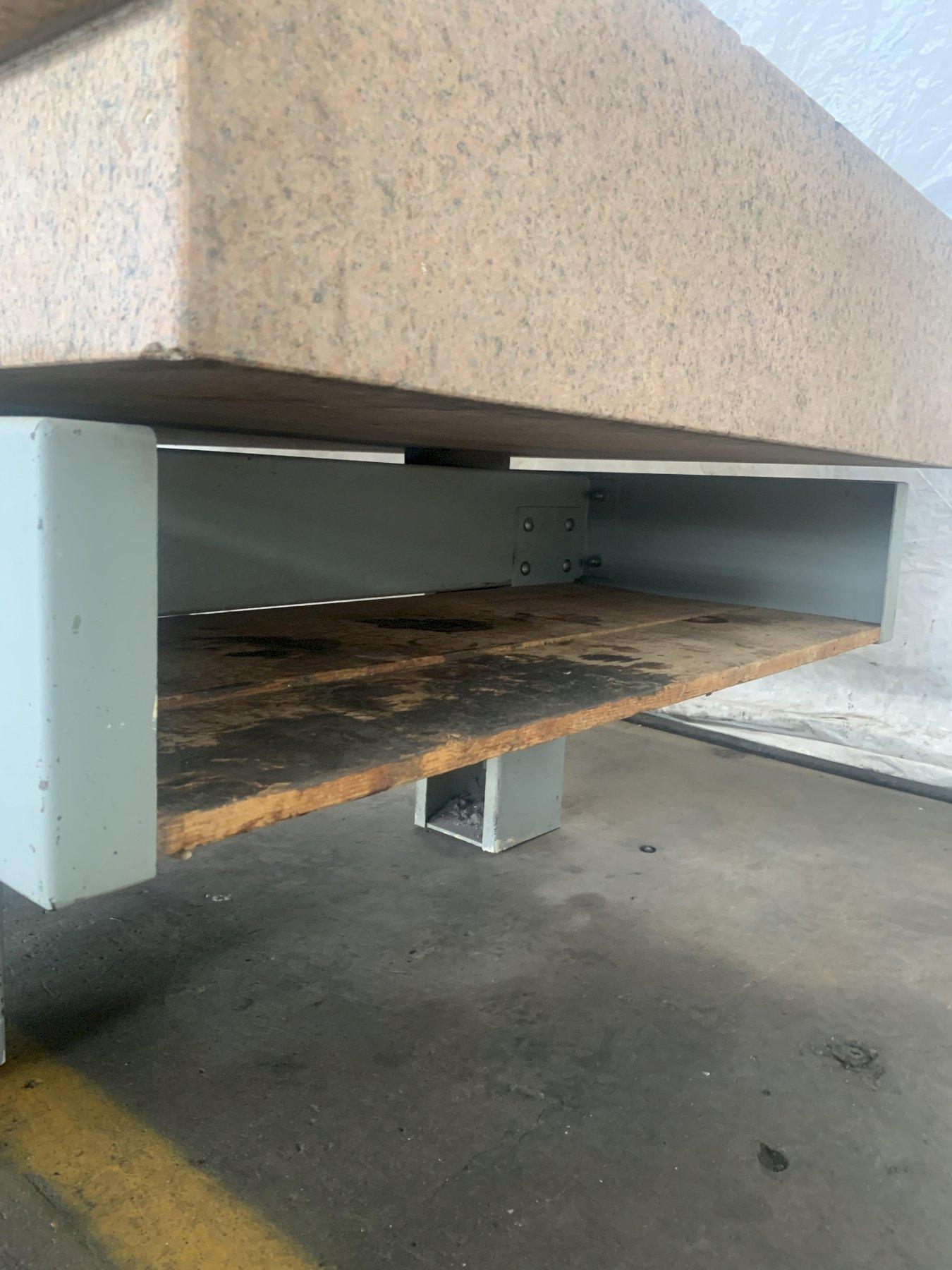 48″ X 96″ X 10″ STARRET PINK GRANITE SURFACE PLATE WITH STAND. STOCK ...