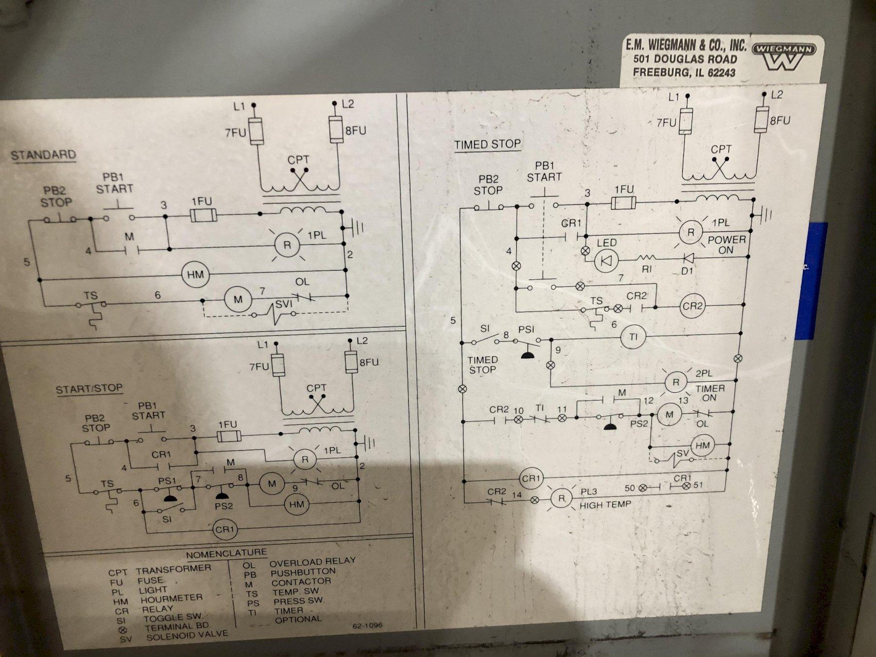 50 HP LEROI MODEL #W30SST AIR COMPRESSOR: STOCK 13404