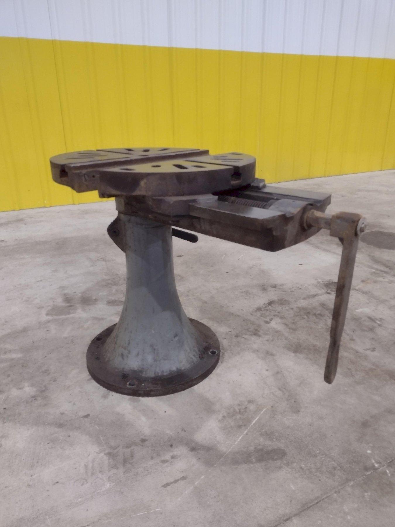 27″ DIAMETER BLACKSMITH PEDISTAL CLAMPING VISE: STOCK #20789