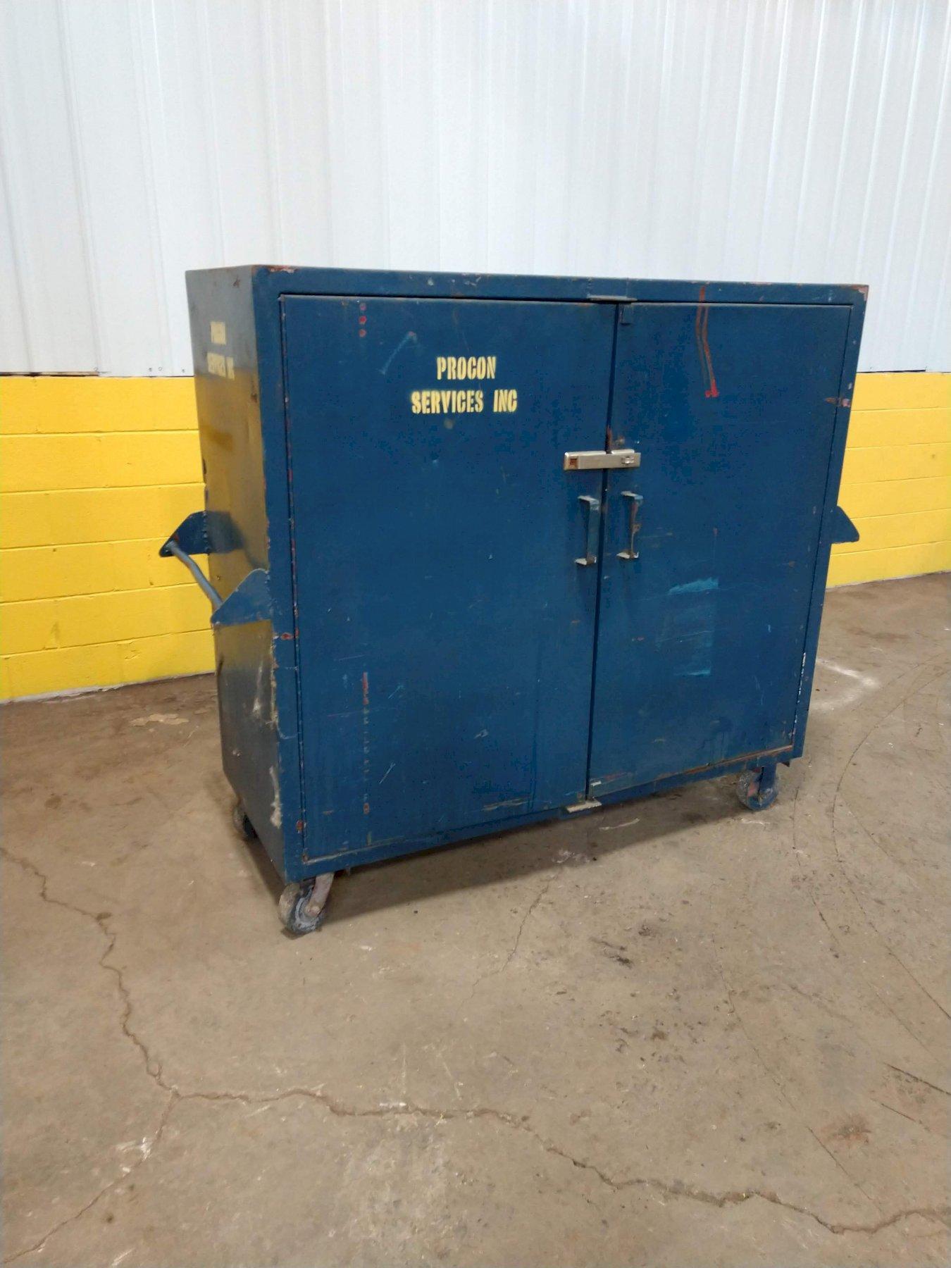 LARGE BLUE PORTABLE JOB BOX: STOCK #12388
