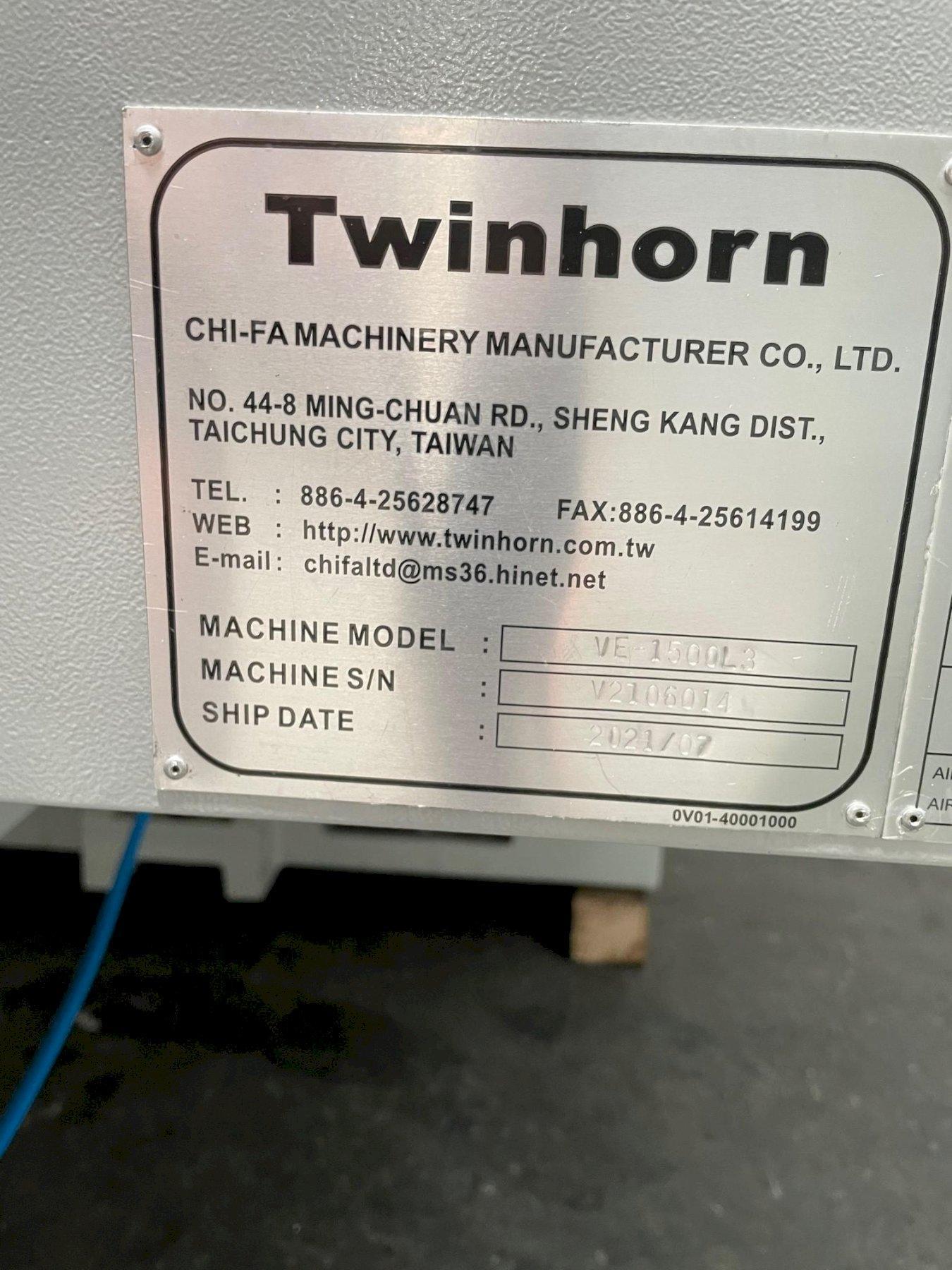 Twinhorn VE-1500L3 Vertical Machining Center with Fanuc Oi-MF Control ...