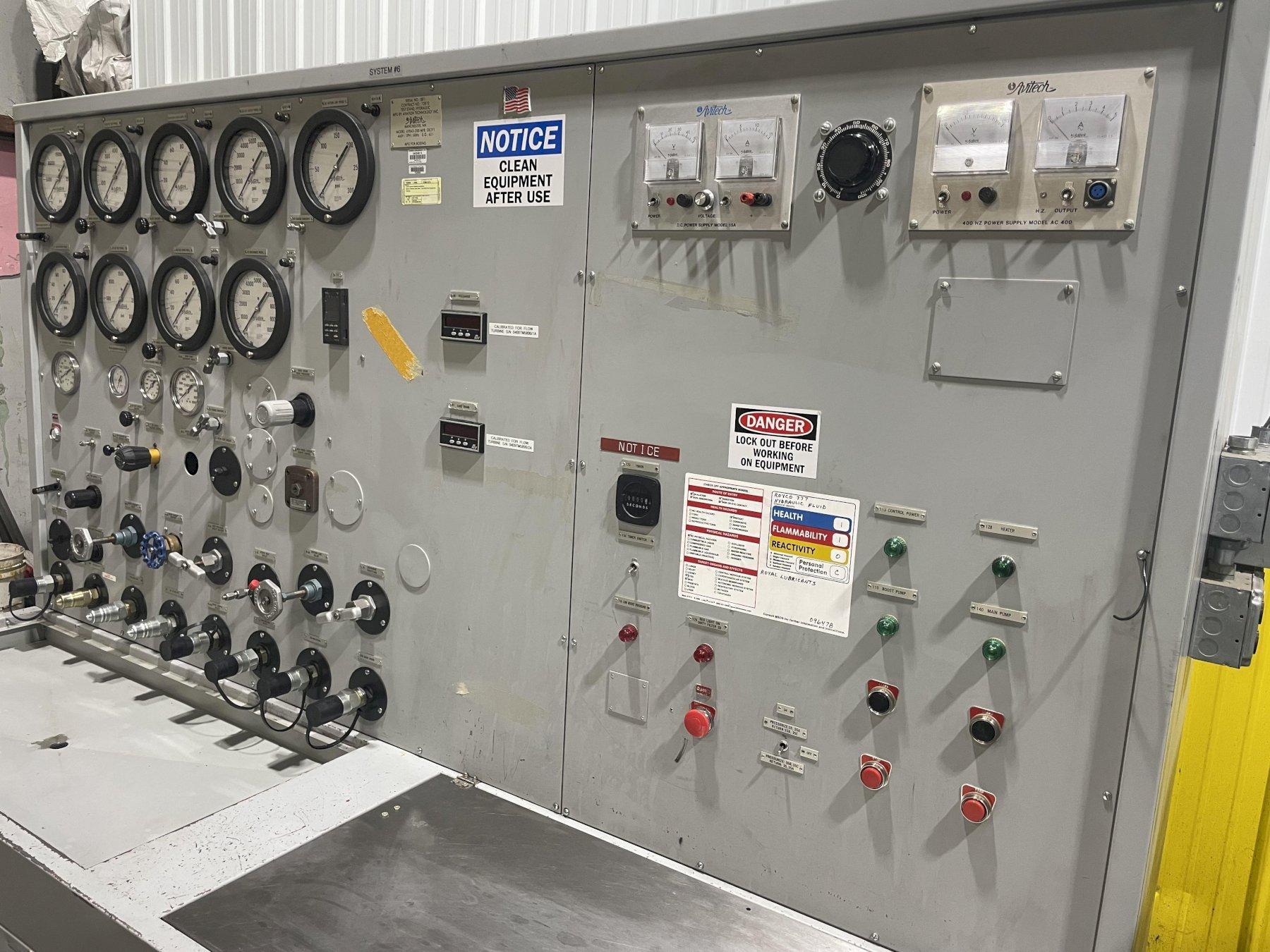 AVITECH MODEL #AV843 HYDRALIC PUMP & ACCESSORIES TEST BENCH STAND ...